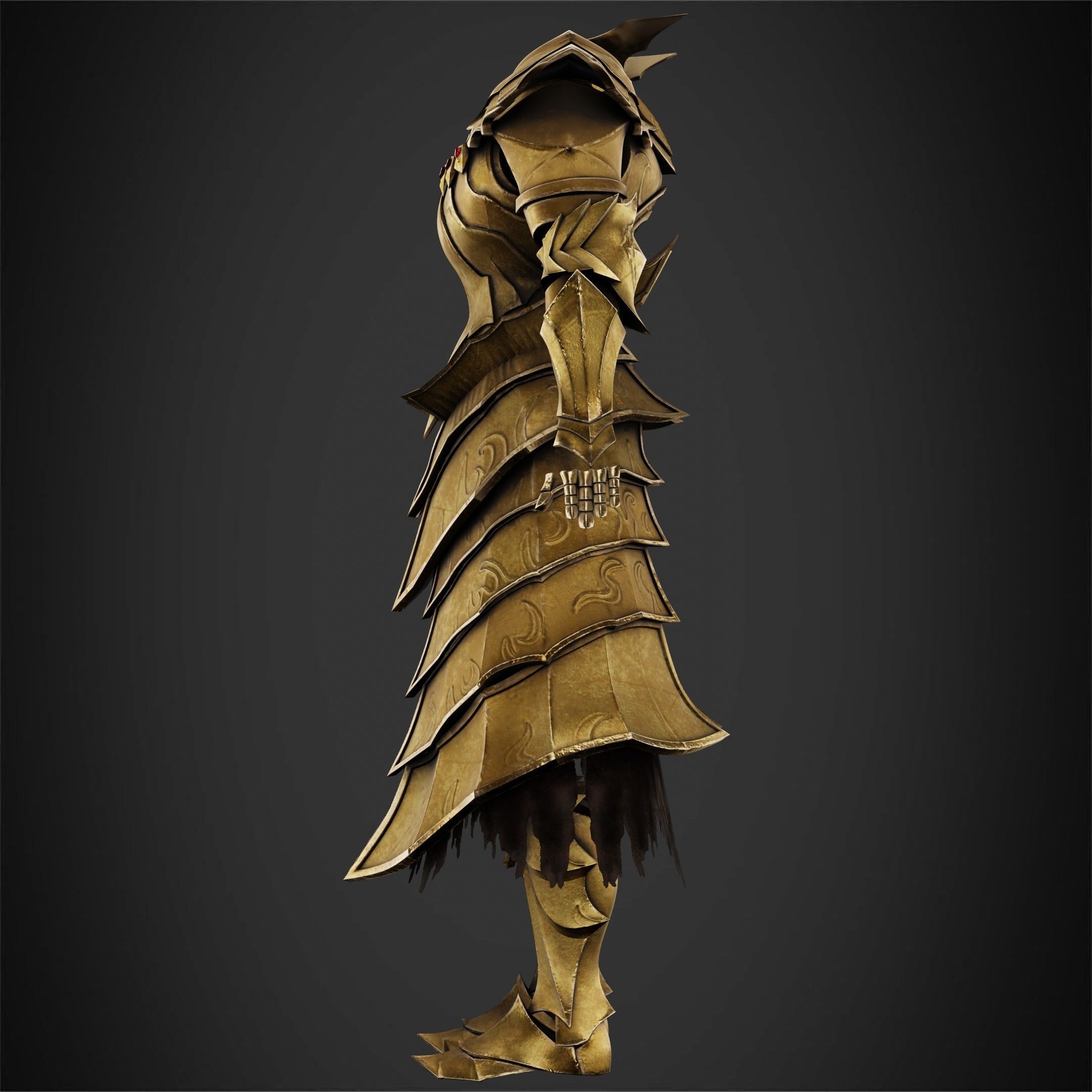 Dark Souls Ornstein Dragon Slayer Armor for Cosplay 3D model 3D ...