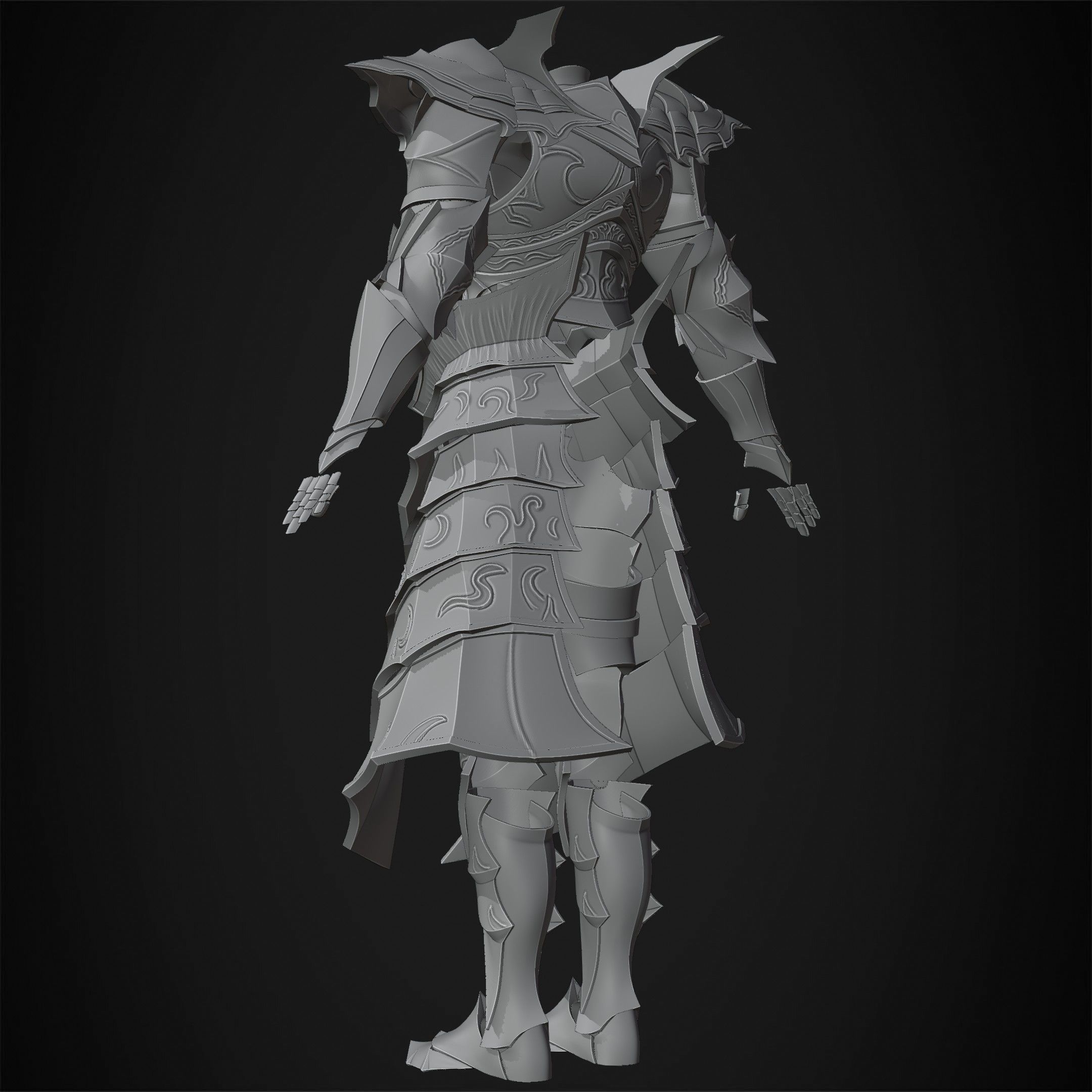 Dark Souls Ornstein Dragon Slayer Armor for Cosplay 3D model 3D ...