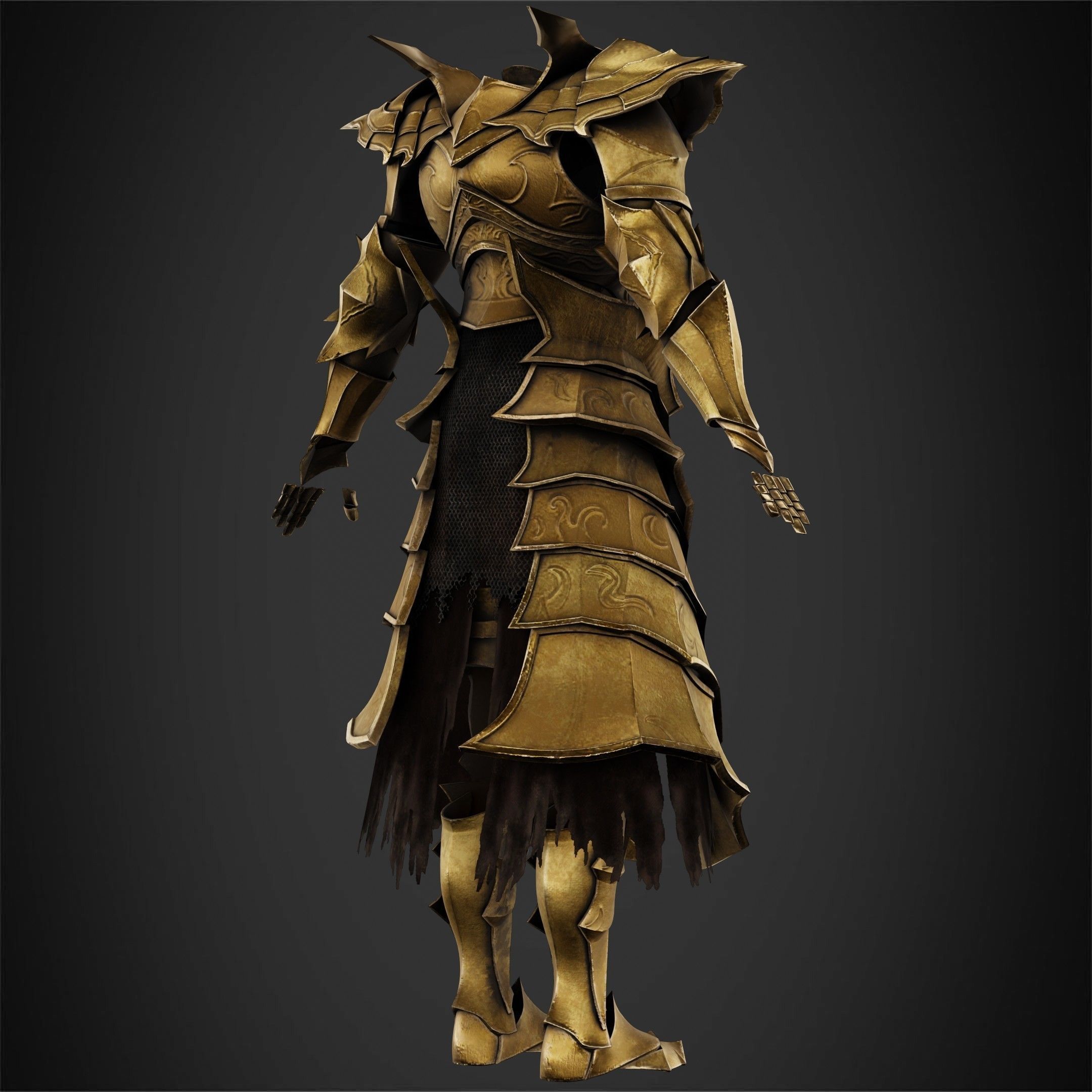 Dark Souls Ornstein Dragon Slayer Armor for Cosplay 3D model 3D ...