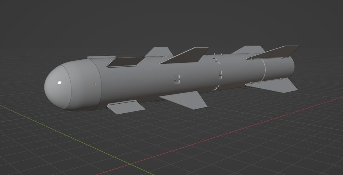 Air to Surface or Air to Ground Soviet Missile X-29T Kh-29T free VR ...