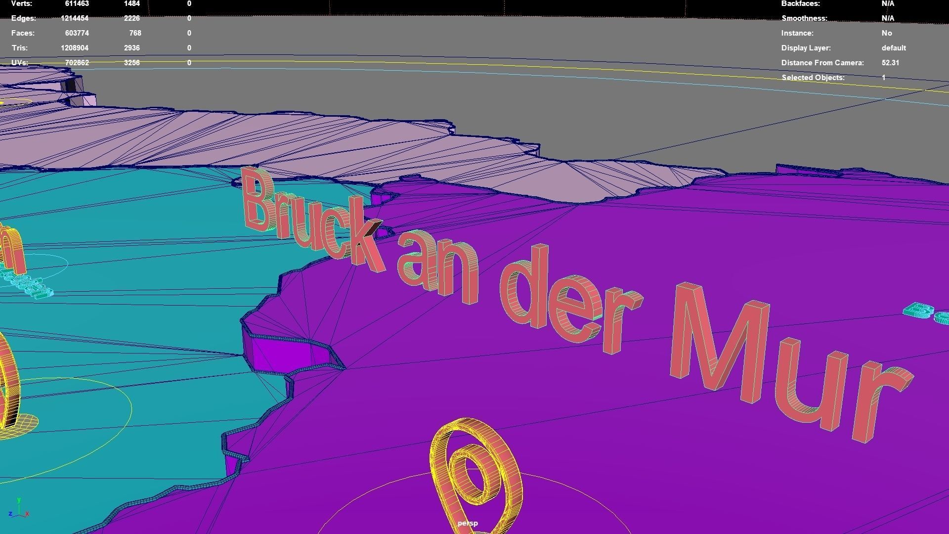 Styria Austria map region geography political geographic 3D model ...