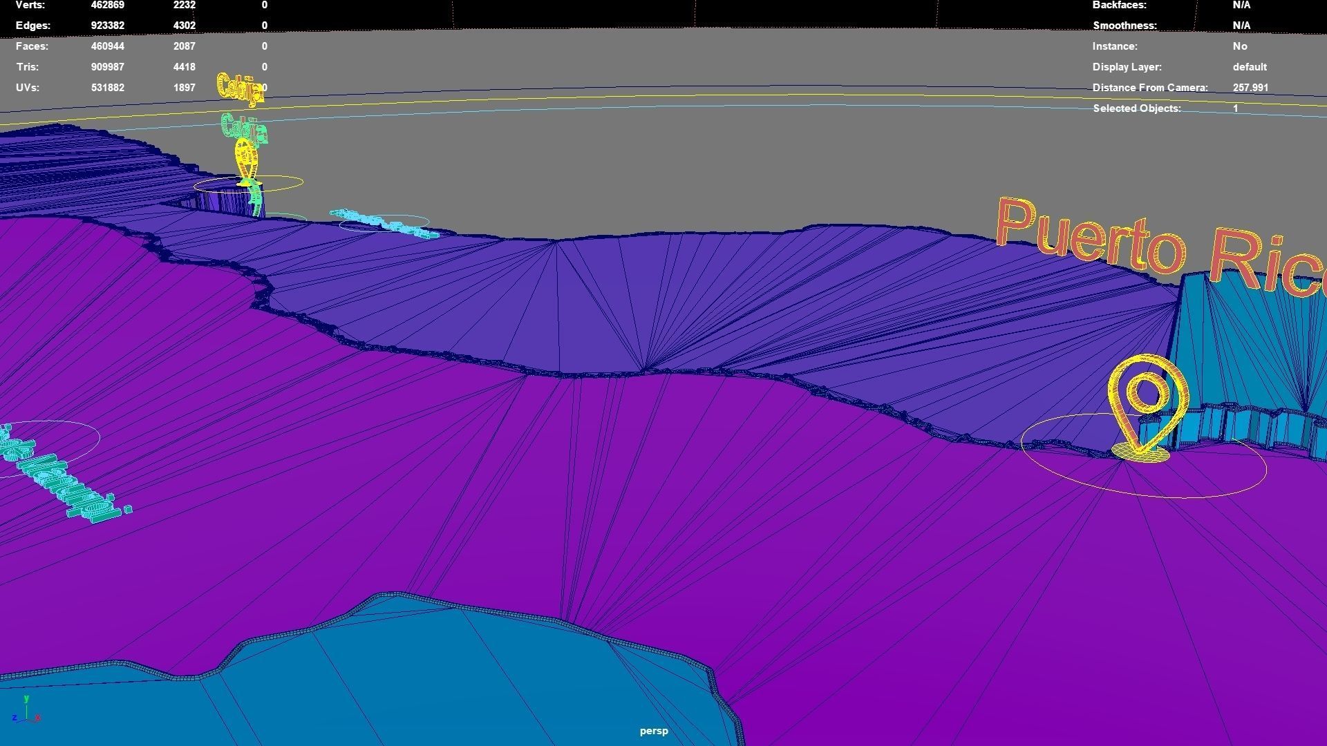 Pando Bolivia map region geography political geographic 3D model rigged ...
