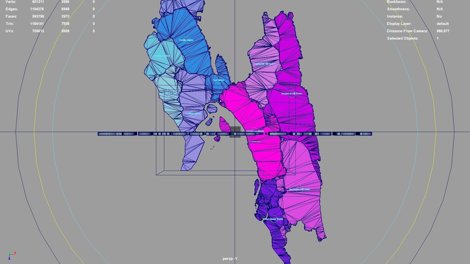 Chattogram Division Eastern Bengal Bangladesh map region 3D model ...