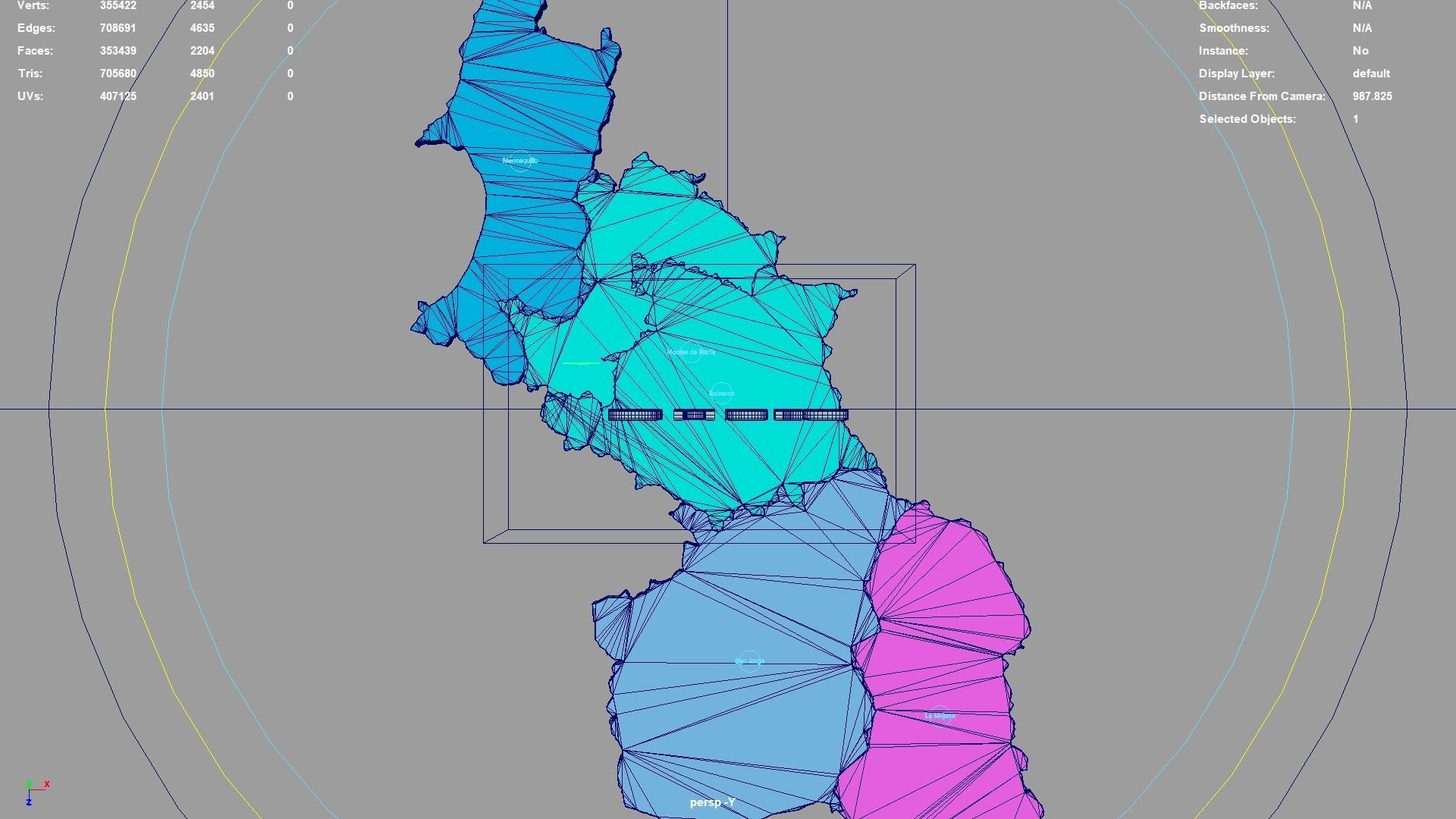Sucre RAP Caribe Colombia map region geography political 3D model ...