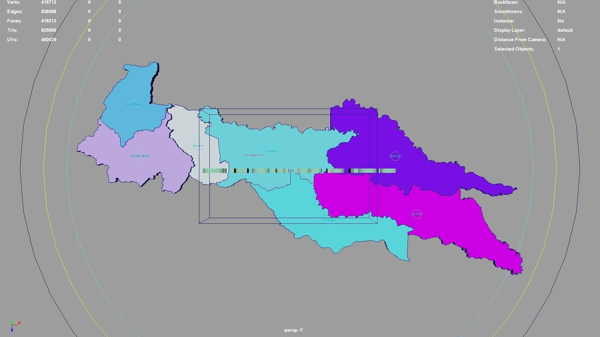 Sucumbios Ecuador map region geography political geographic 3D model rigged | CGTrader