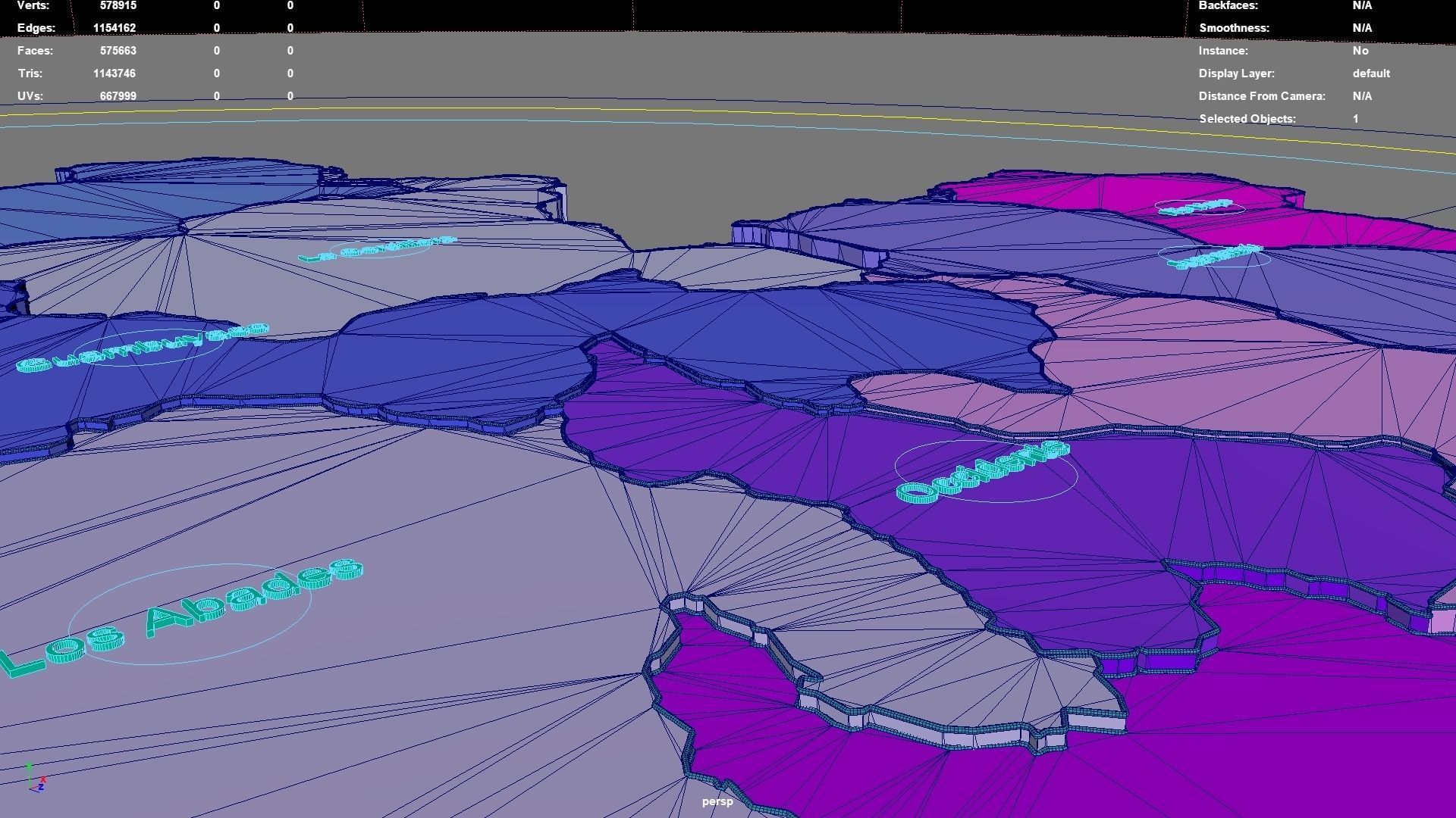 Narino RAP Pacifico Colombia map region geography political 3D model ...