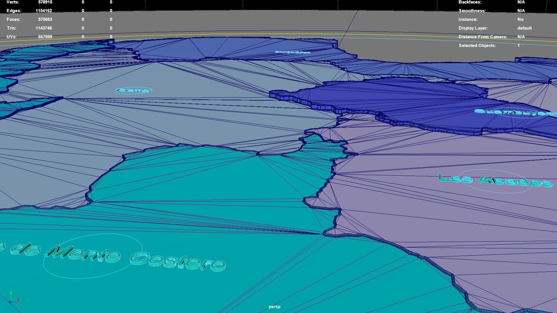 Narino RAP Pacifico Colombia map region geography political 3D model ...