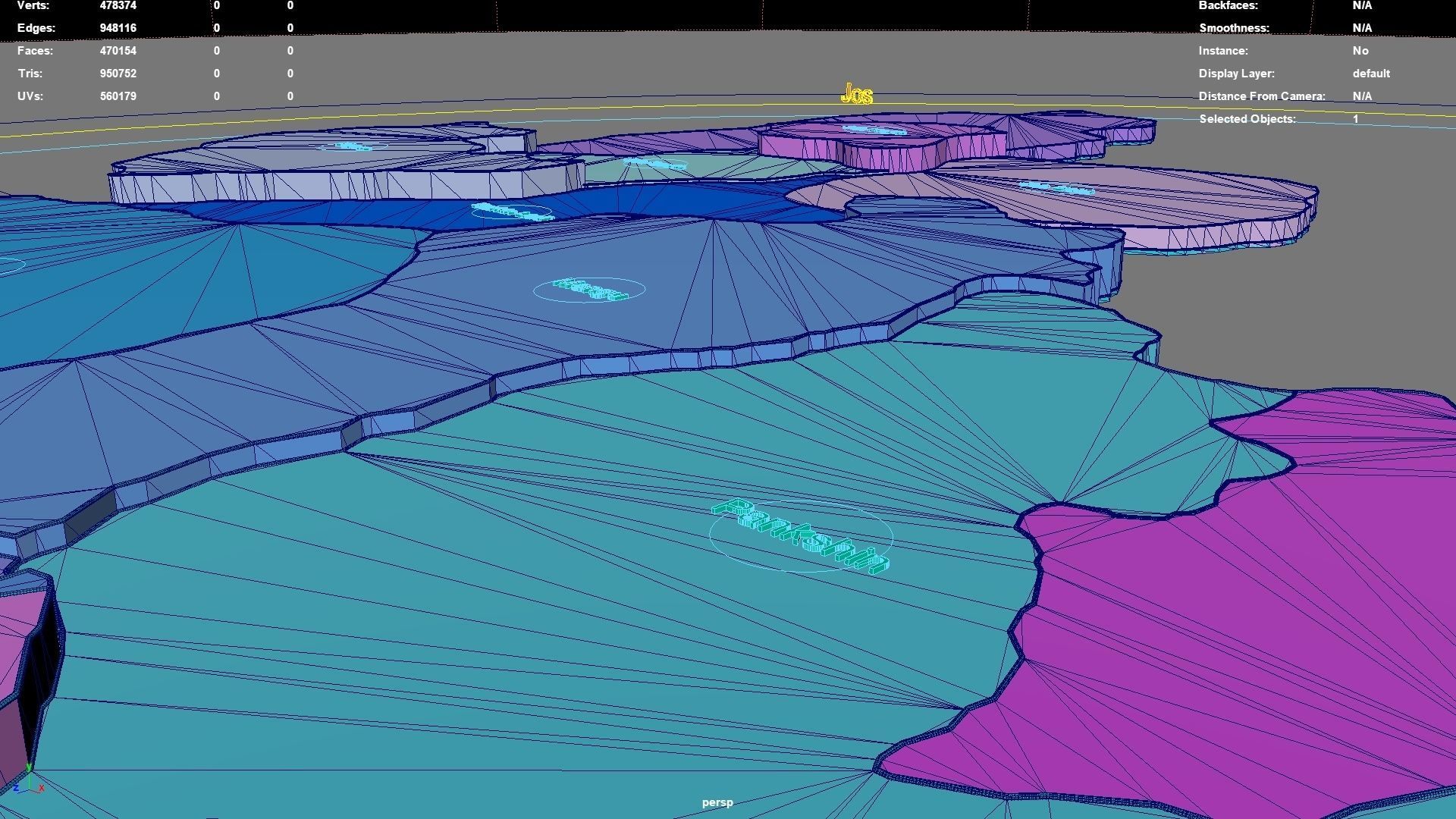 Plateau State Nigeria map region geography political geographic 3D ...