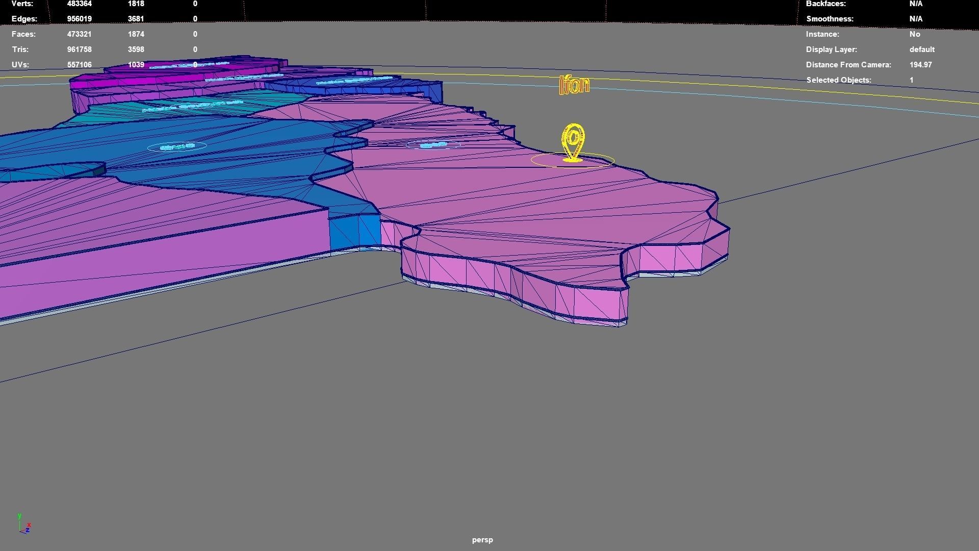 Ondo State Nigeria map region geography political geographic 3D model ...