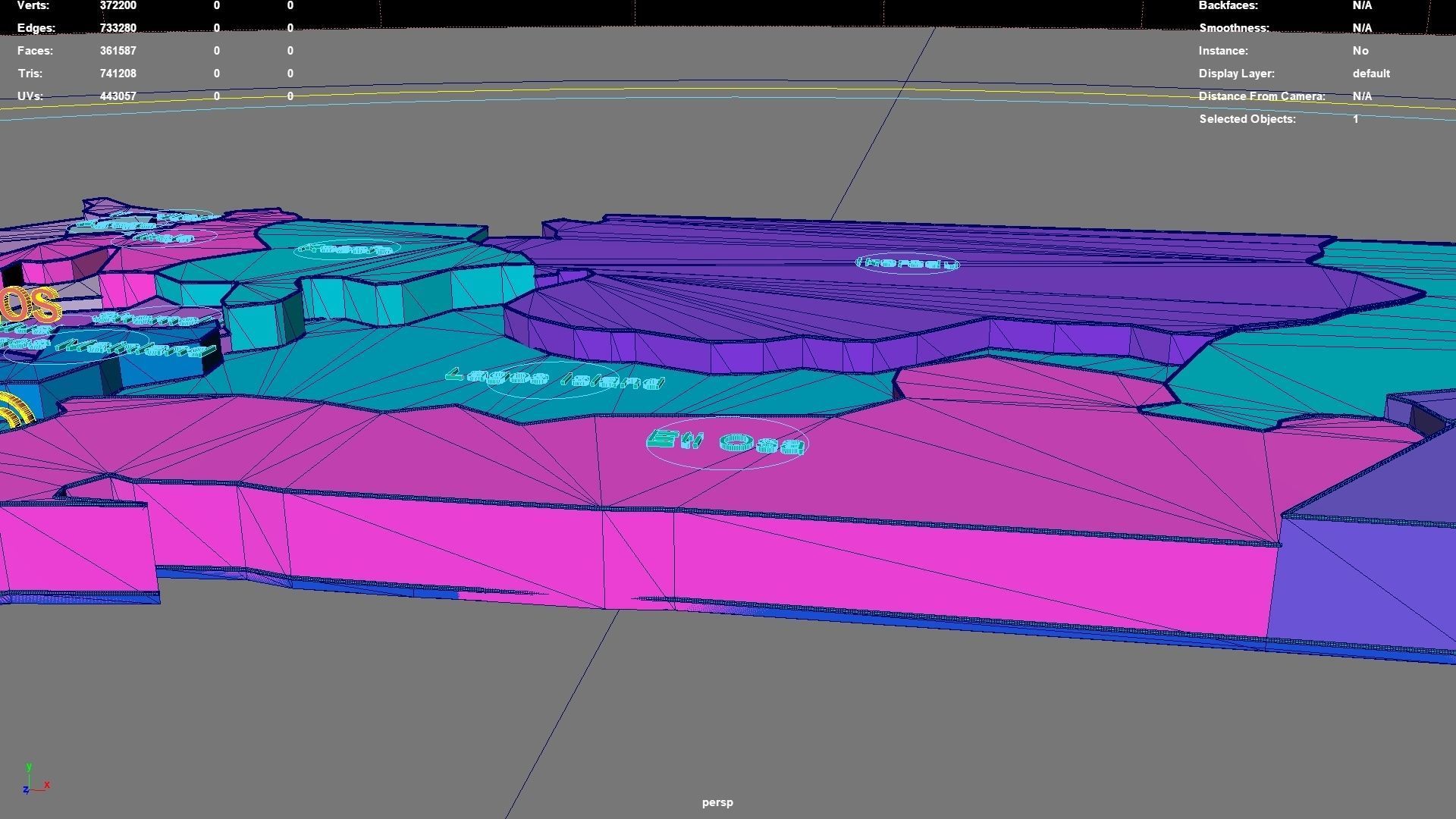 Lagos State Nigeria map region geography political geographic 3D model ...
