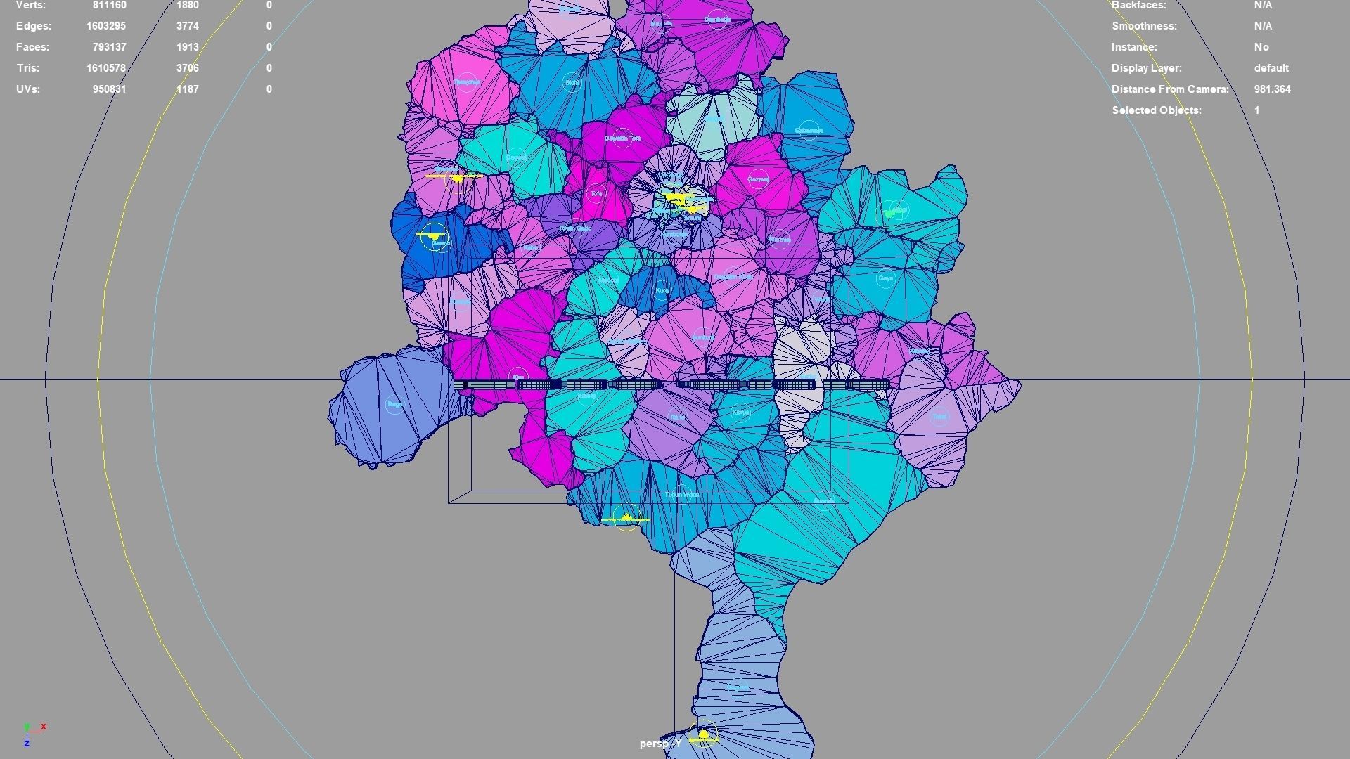 Kano State Nigeria map region geography political geographic 3D model ...