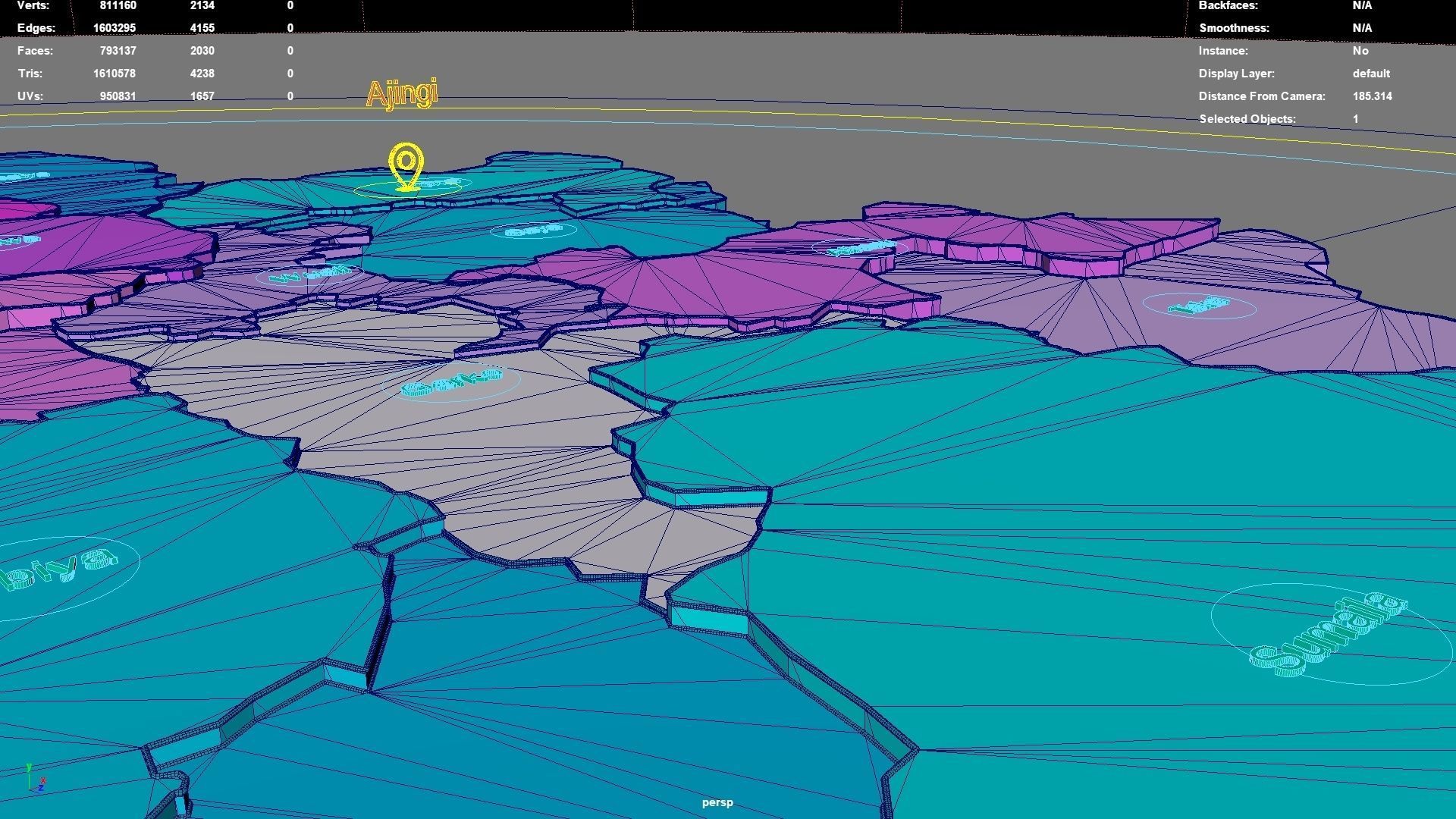 Kano State Nigeria map region geography political geographic 3D model ...