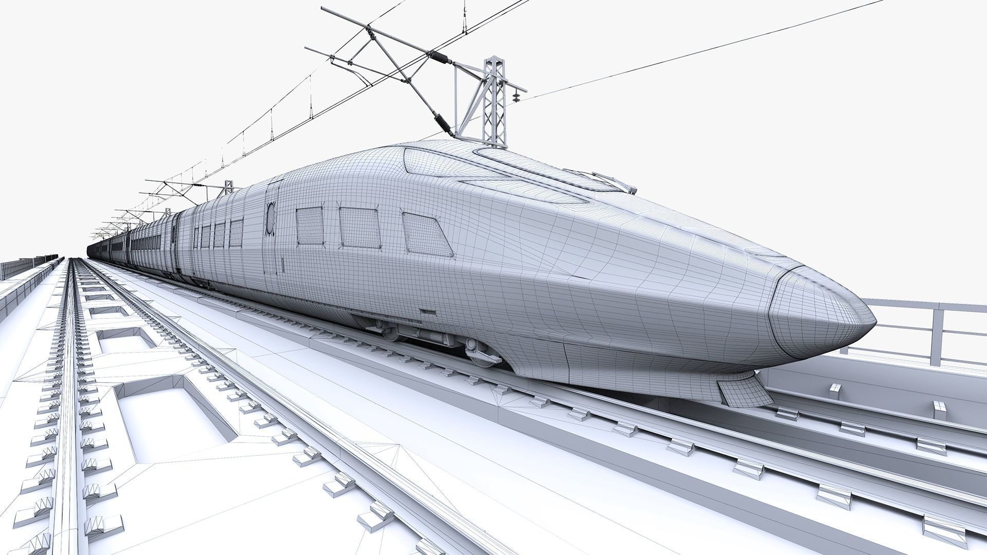 KCIC400AF Jakarta-Bandung High Speed Rail 3D model | CGTrader