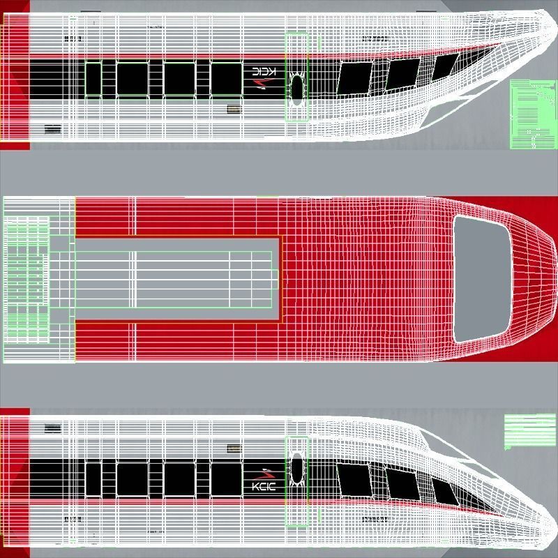 KCIC400AF Jakarta-Bandung High Speed Rail 3D model | CGTrader