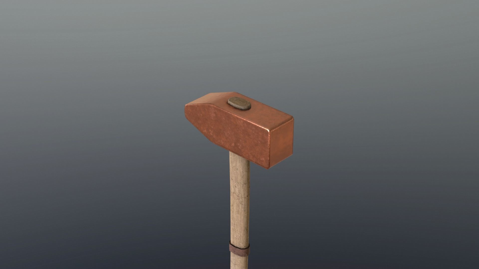 3D model Hammer - Copper VR / AR / low-poly | CGTrader