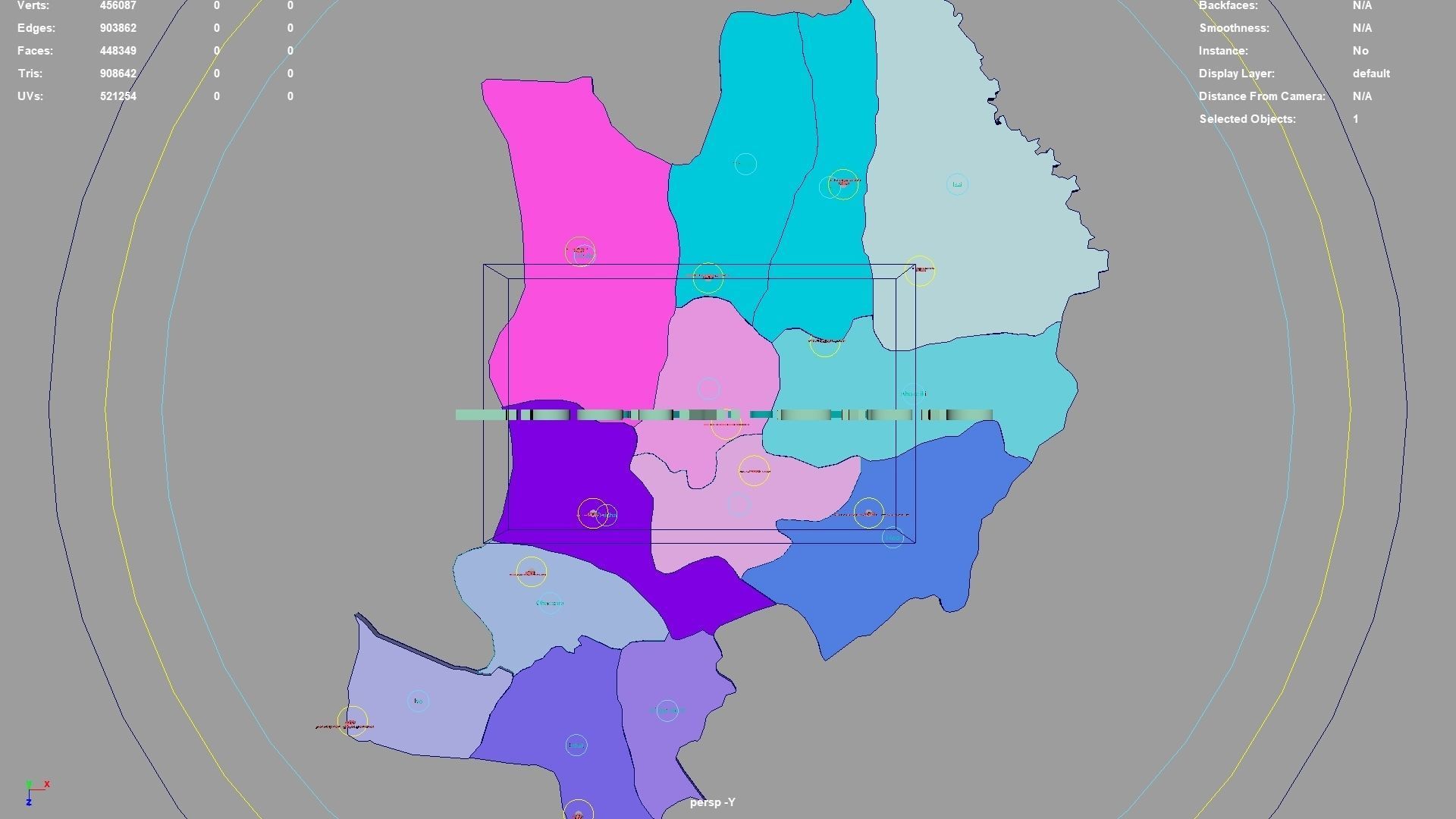 Ebonyi State Nigeria map region geography political geographic 3D model ...