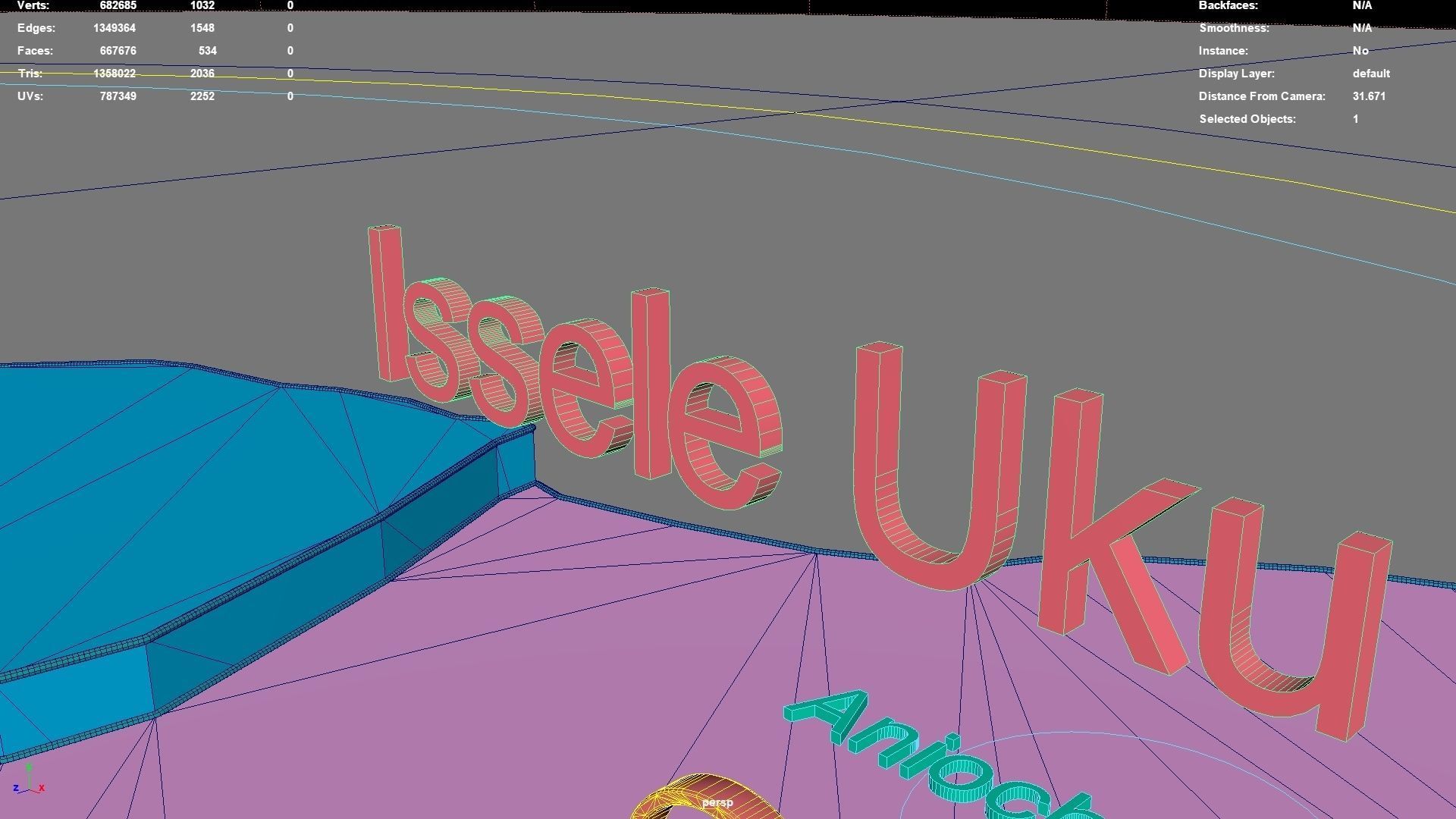 Delta State Nigeria map region geography political geographic 3D model ...