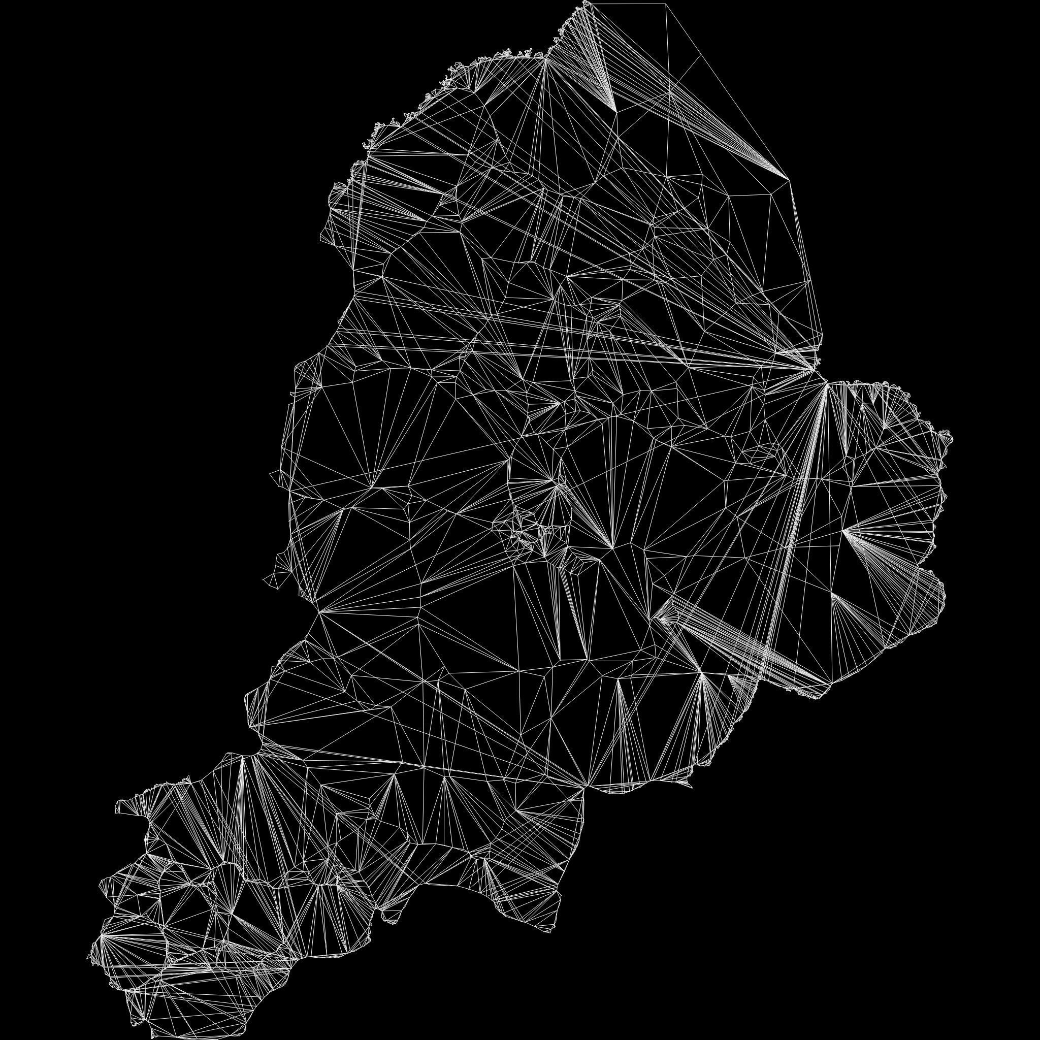 Borno State Nigeria map region geography political geographic 3D model ...