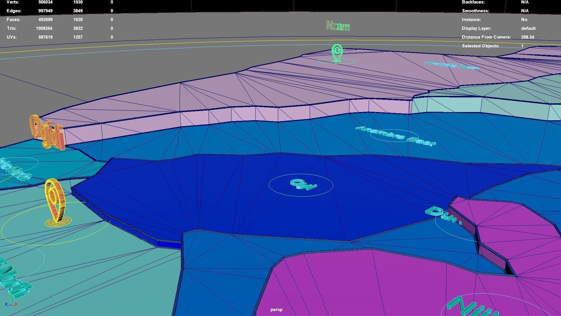 Anambra State Nigeria map region geography political geographic 3D ...