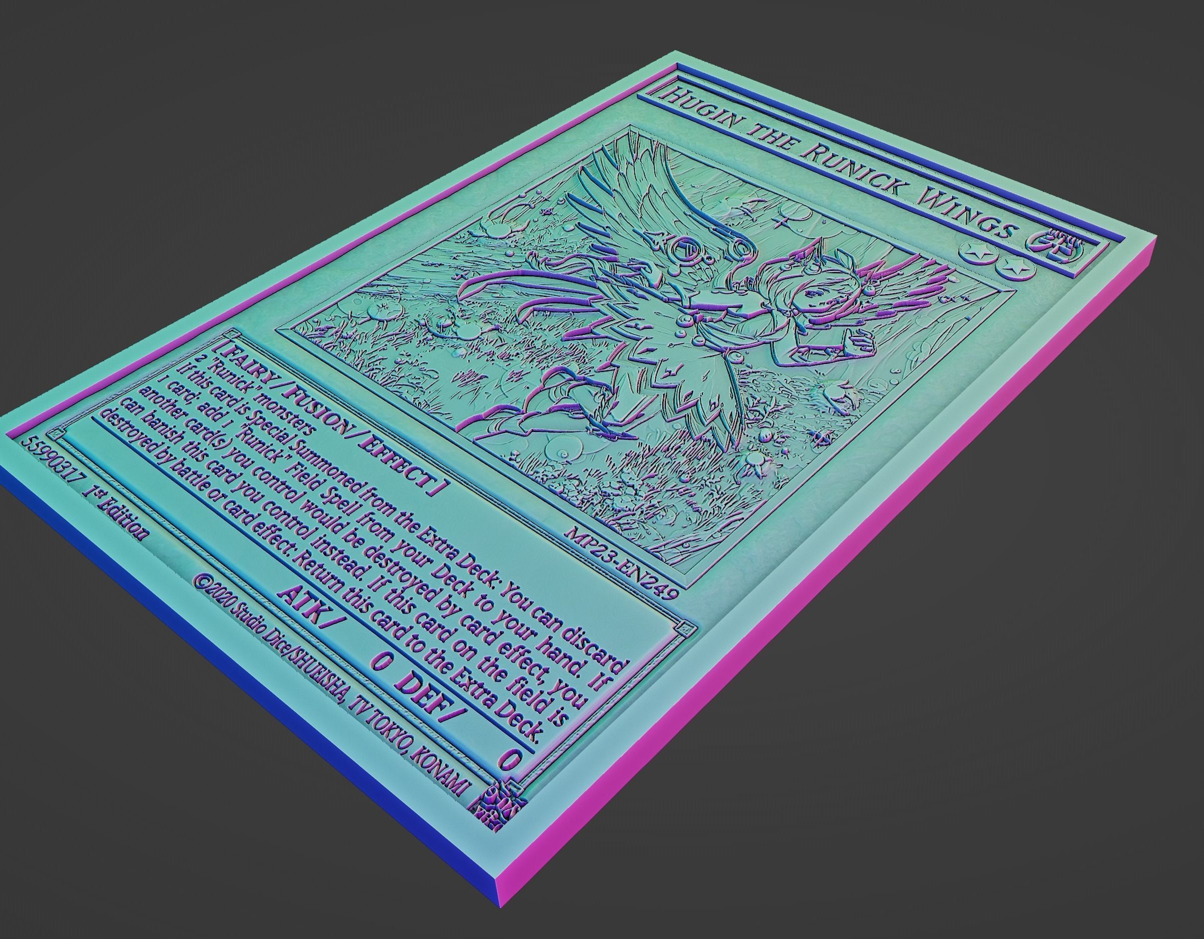 HUGIN THE RUNICK WINGS - YUGIOH 3D model 3D printable | CGTrader