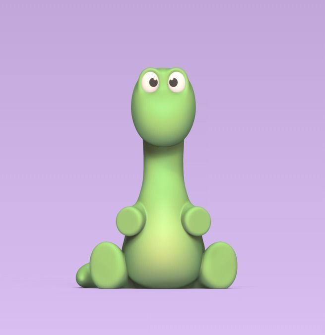 Dinosaur Diplodocus Sitting 3D model 3D printable | CGTrader