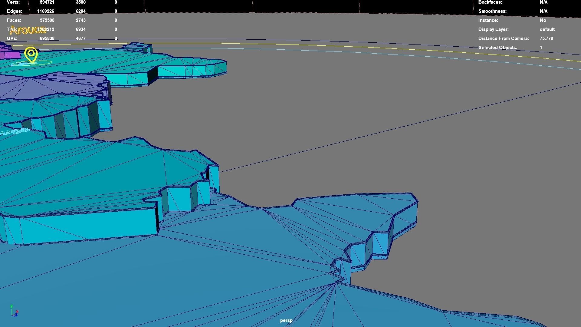 Aveiro Portugal map region geography political geographic 3D model ...