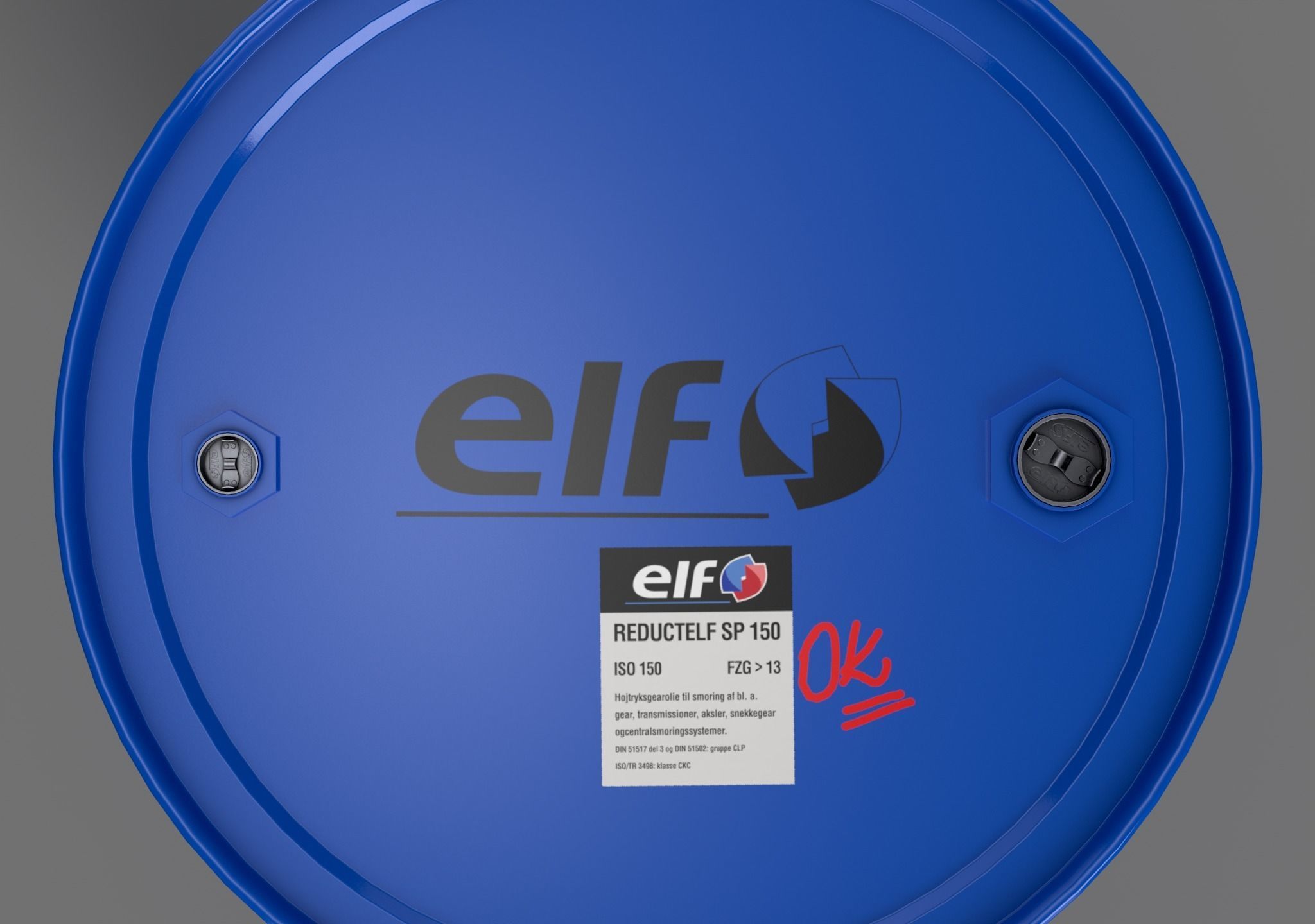 3D model Realistic ELF Oil Barrel 3D Model VR / AR / low-poly | CGTrader