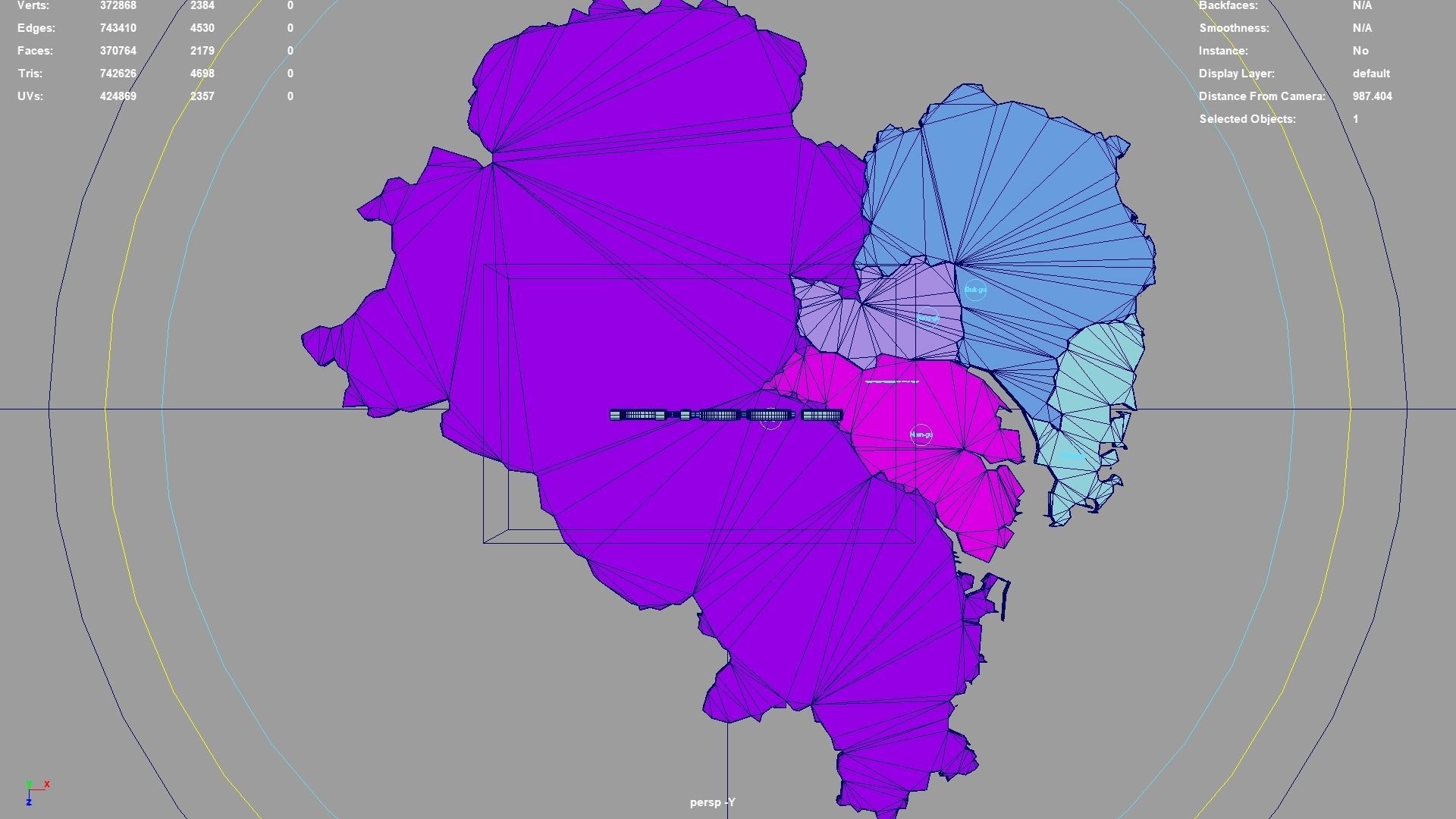 Ulsan South Korea map region geography political geographic 3D model ...