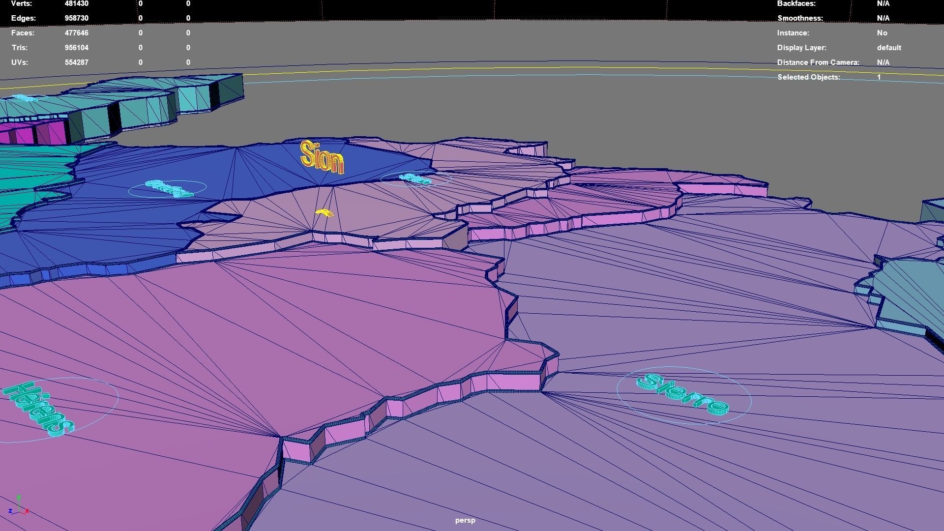 Wallis Switzerland map region geography political geographic 3D model ...
