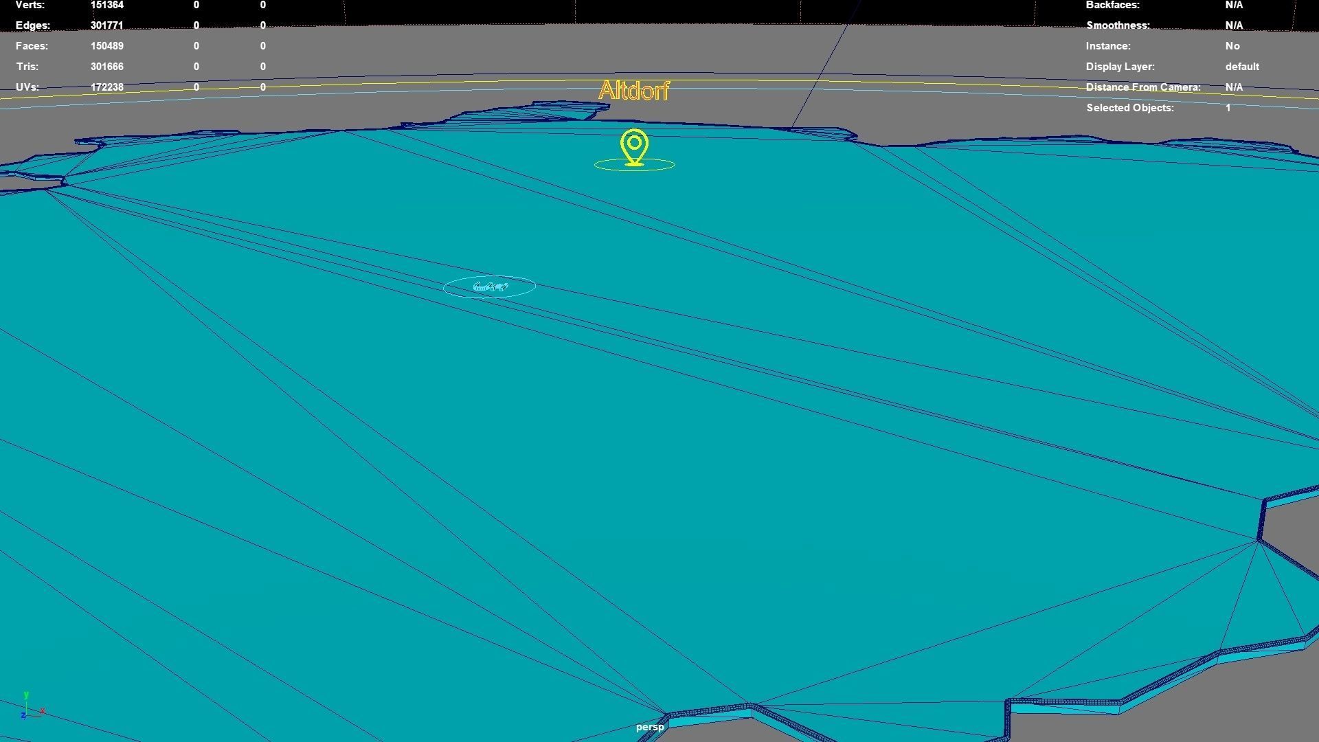 Uri Switzerland map region geography political geographic 3D model ...