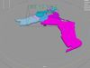 Medenine Tunisia map region geography political geographic 3D model ...