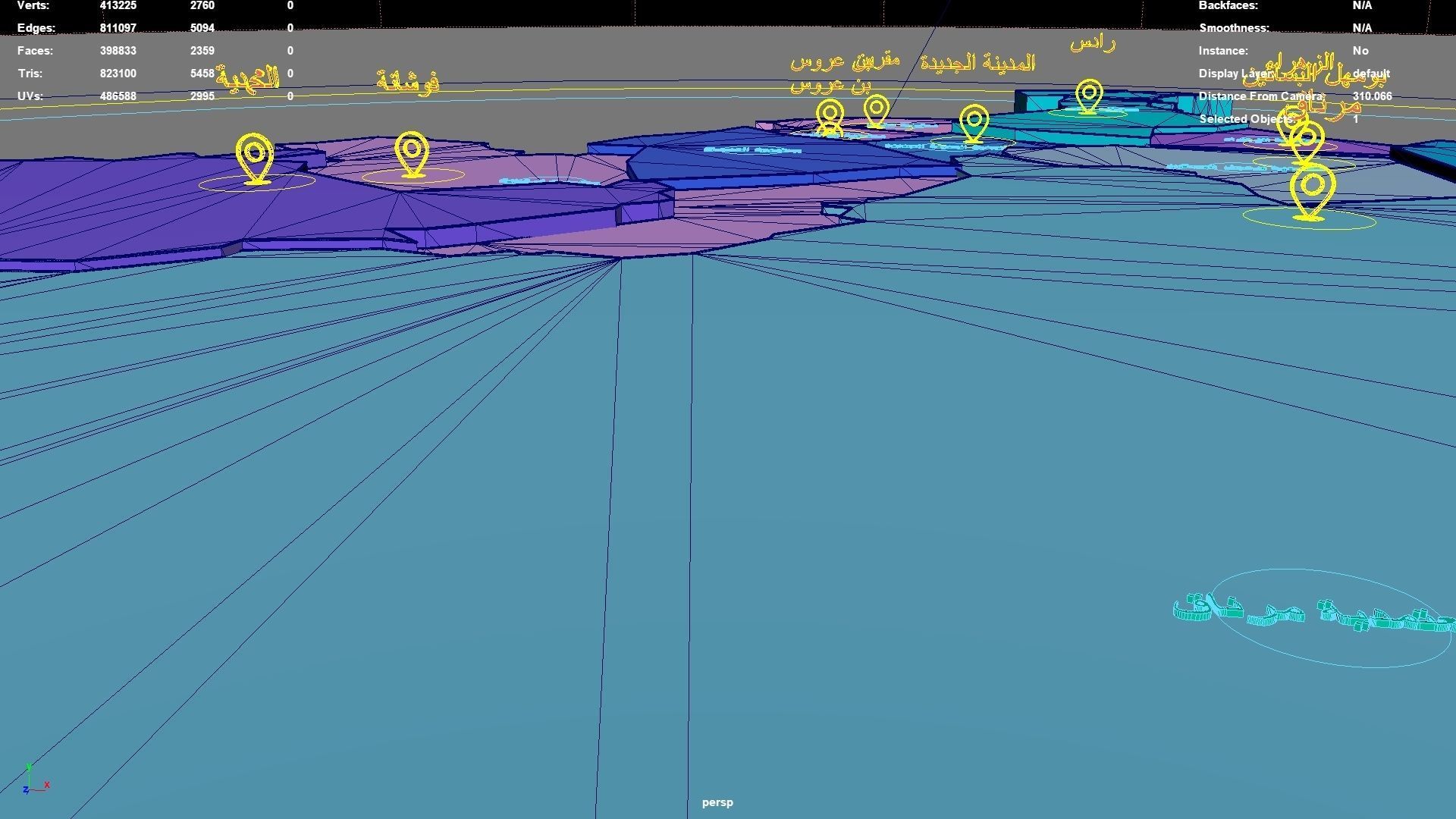 Ben Arous Tunisia map region geography political geographic 3D model rigged | CGTrader
