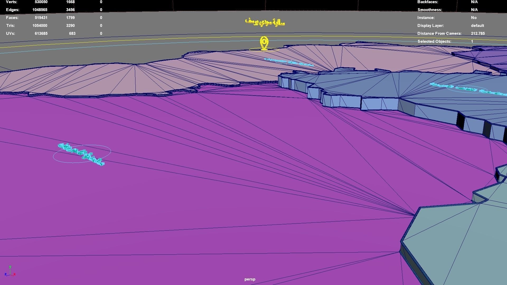 Al Kaf Tunisia map region geography political geographic 3D model ...