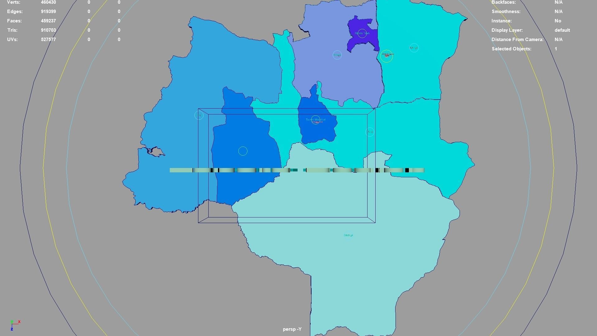 Tabora Region Central Zone Tanzania map region geography 3D model ...