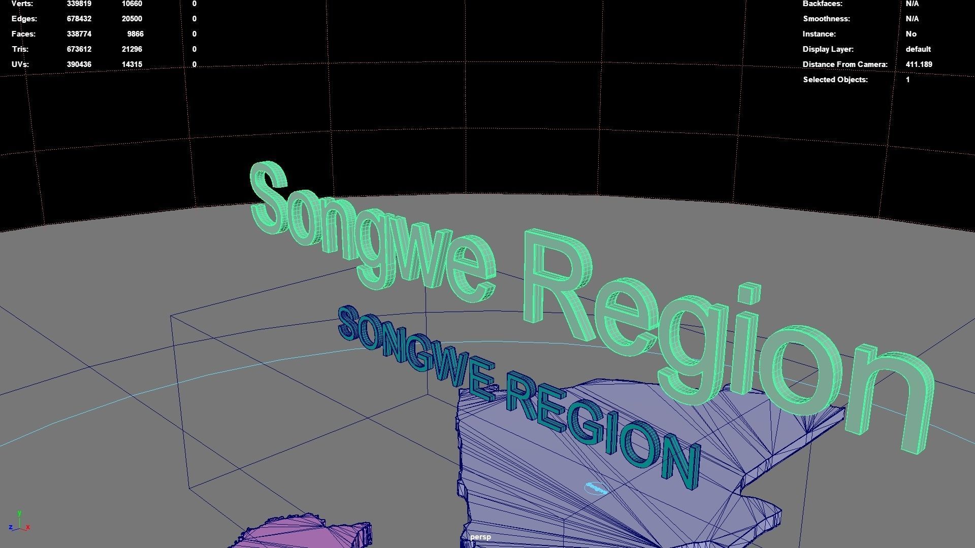 Songwe Region Southern Highlands Zone Tanzania map region 3D model ...