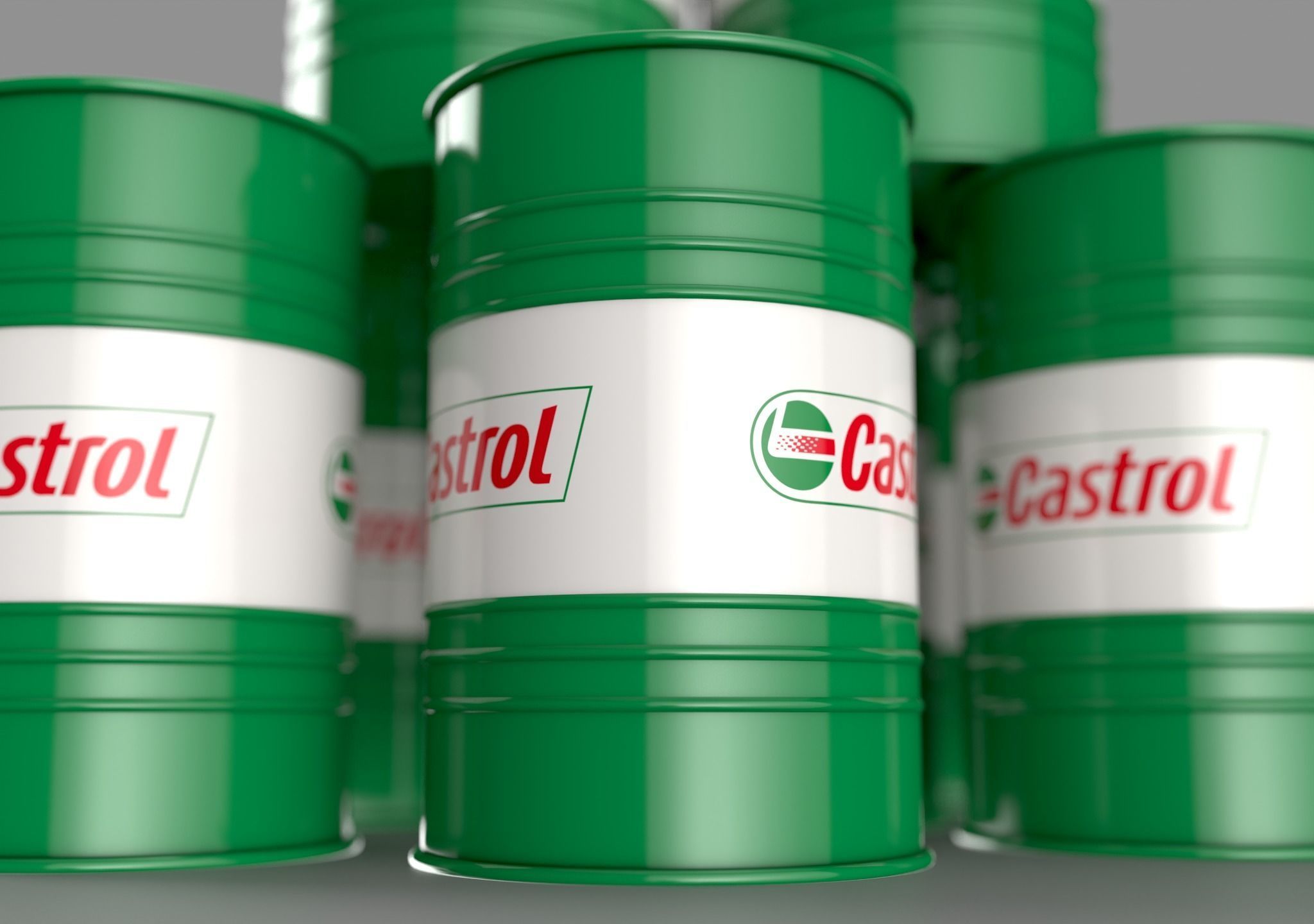 3D model Realistic Castrol Oil Barrel 3D Model VR / AR / low-poly ...