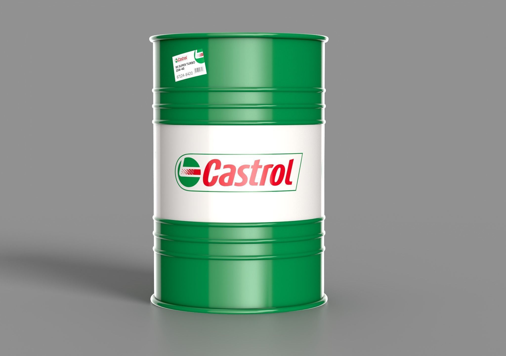 3D model Realistic Castrol Oil Barrel 3D Model VR / AR / low-poly ...