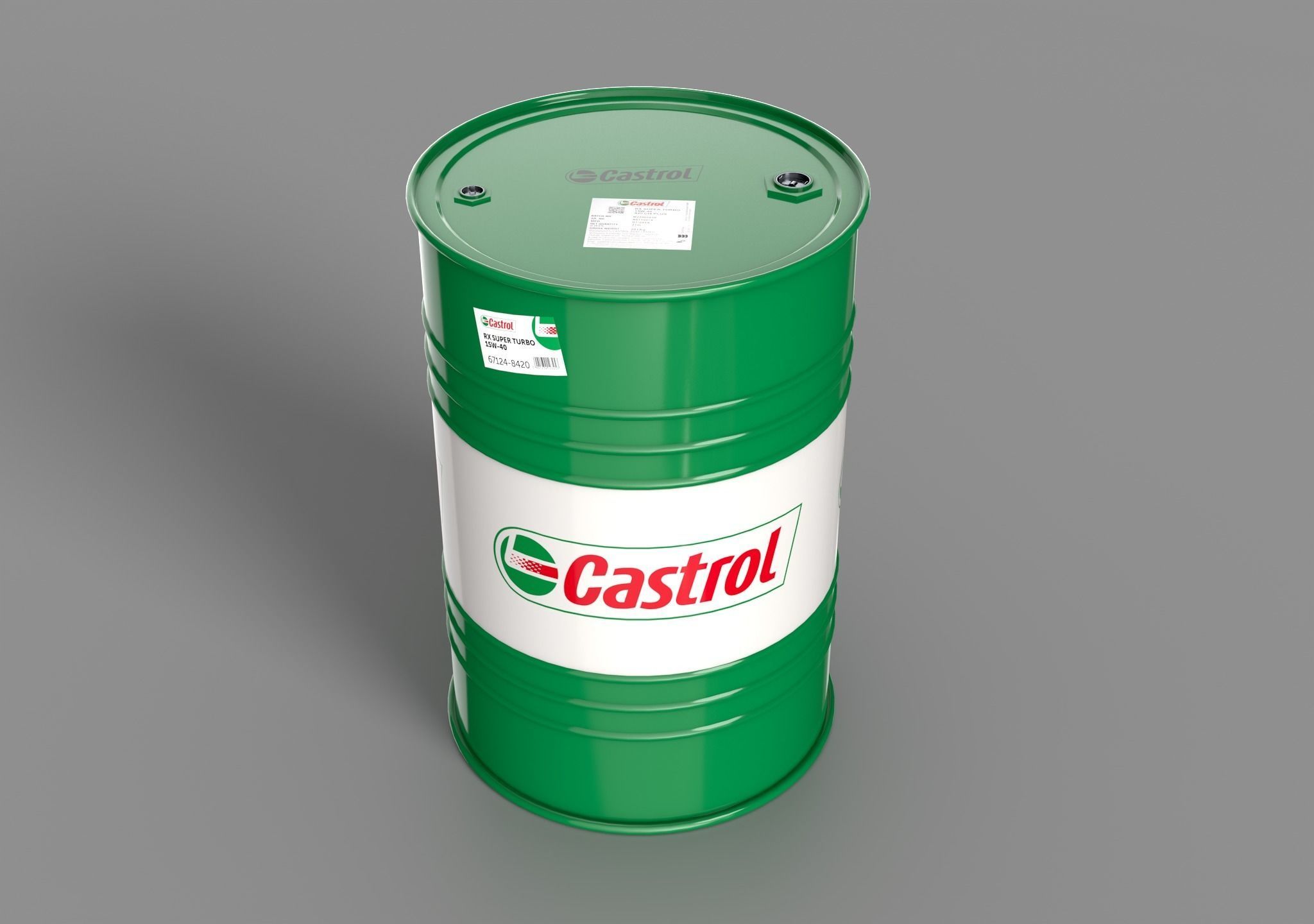 3D model Realistic Castrol Oil Barrel 3D Model VR / AR / low-poly ...