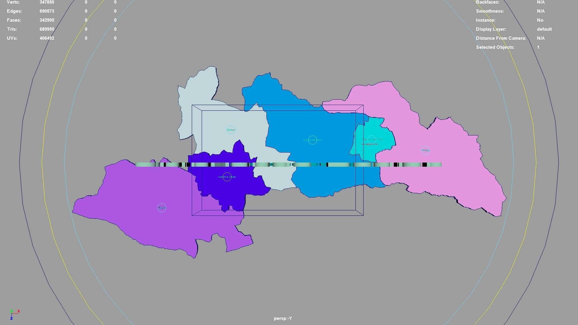 Shinyanga Region Lake Zone Tanzania map region geography 3D model ...