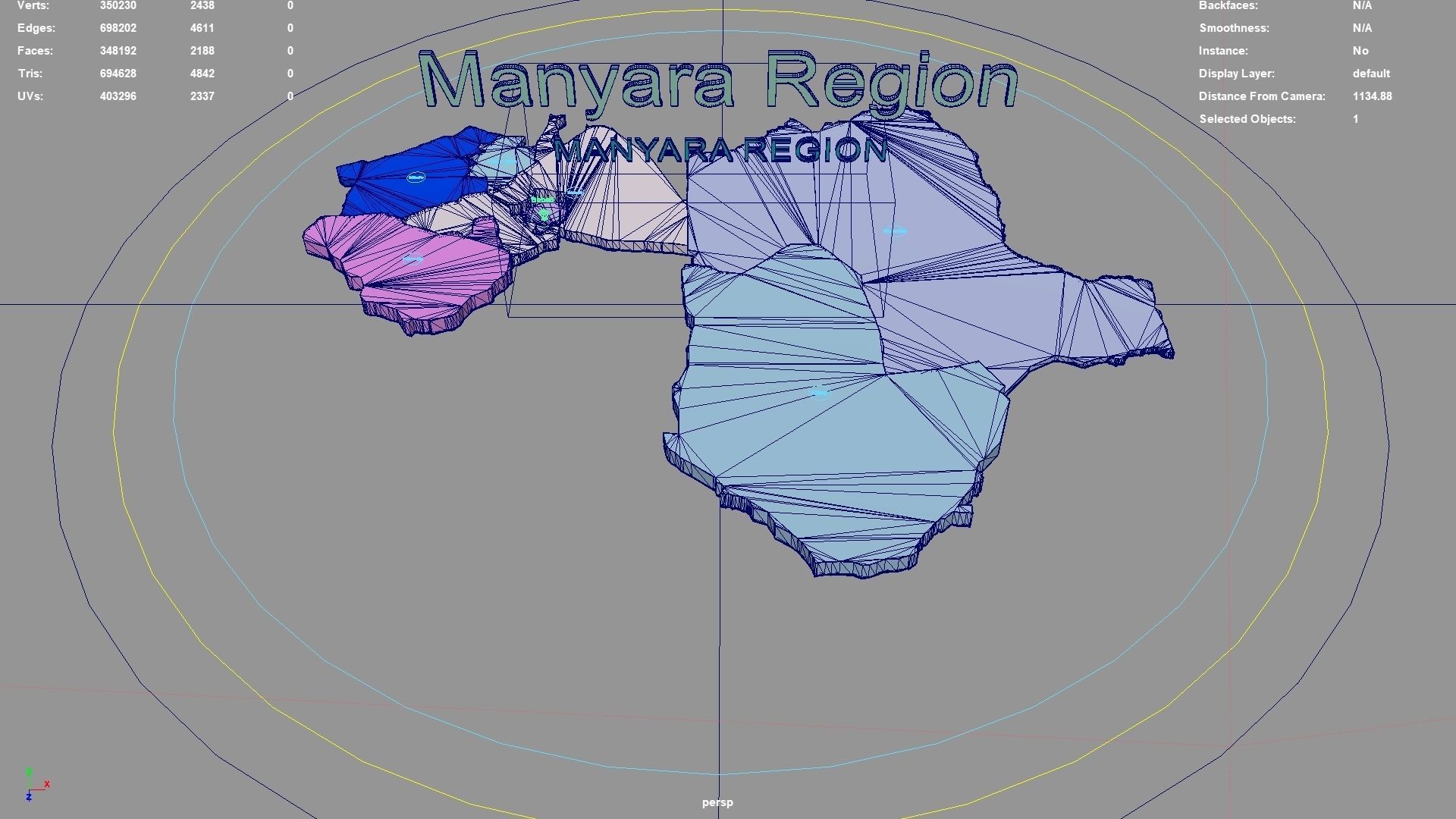Manyara Region Northern Zone Tanzania map region geography 3D model ...