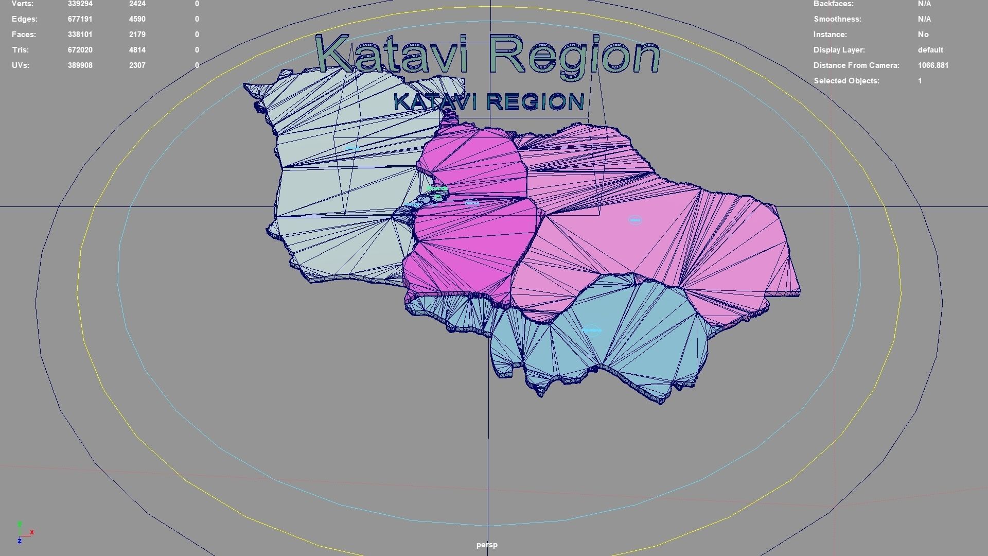 Katavi Region Western Zone Tanzania map region geography 3D model ...