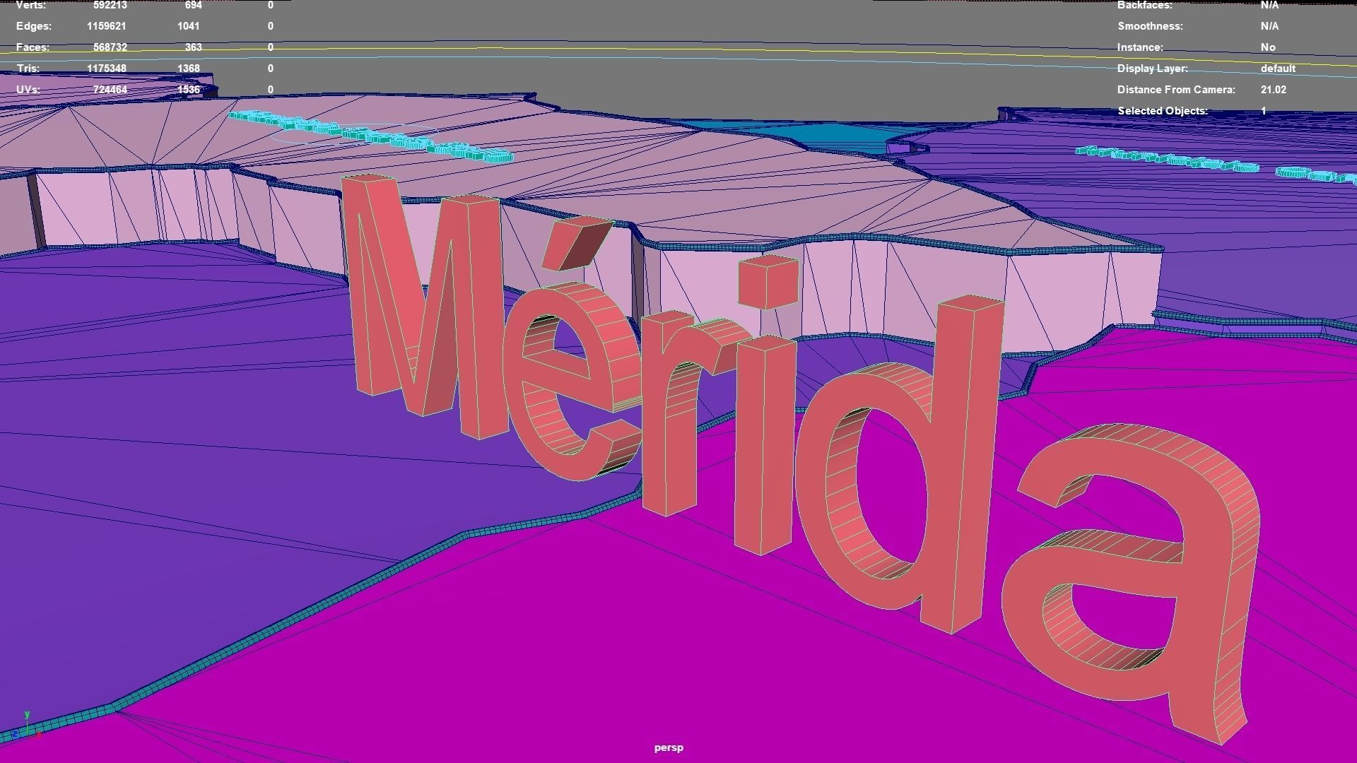 Merida State Venezuela map region geography political 3D model rigged ...