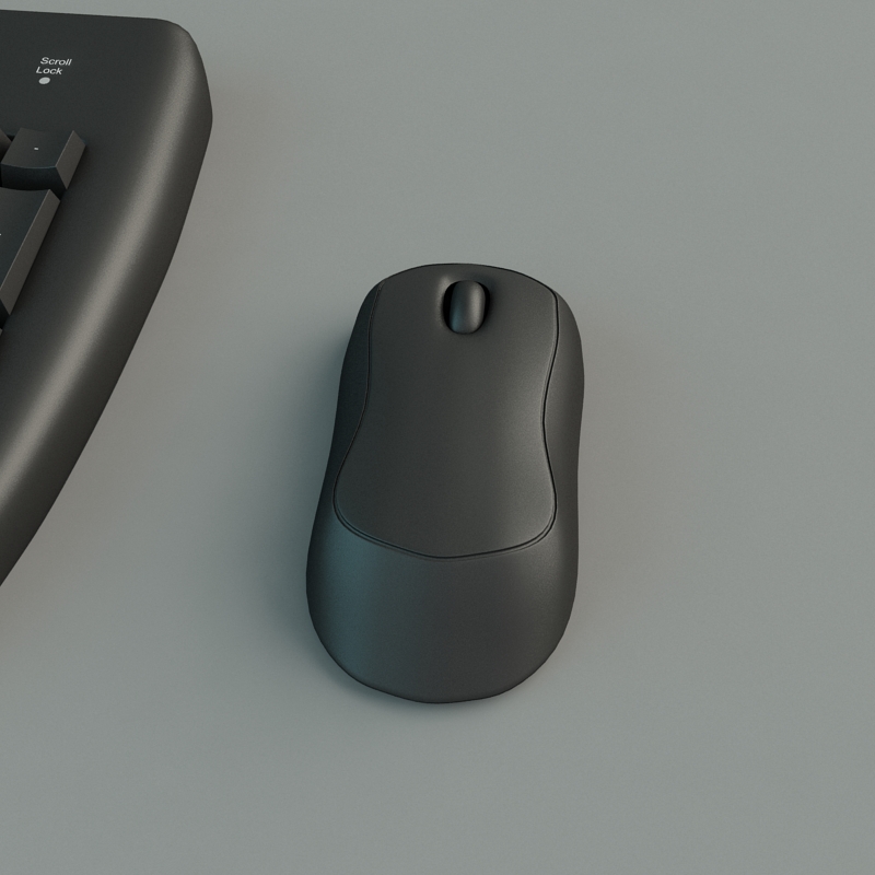 Keyboard and Mouse free 3D model | CGTrader