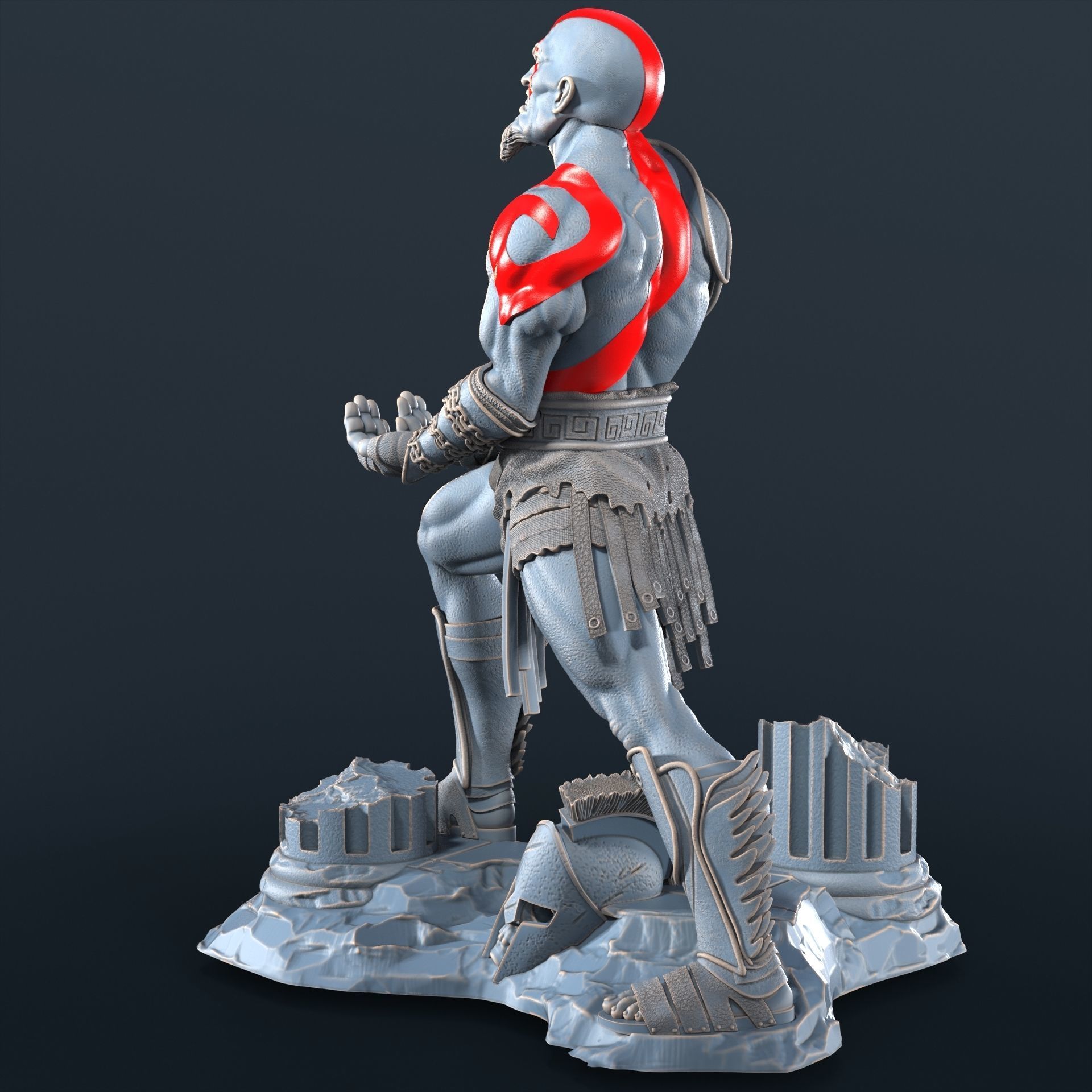 Kratos Gow 3 joystick holder 3D model 3D printable | CGTrader