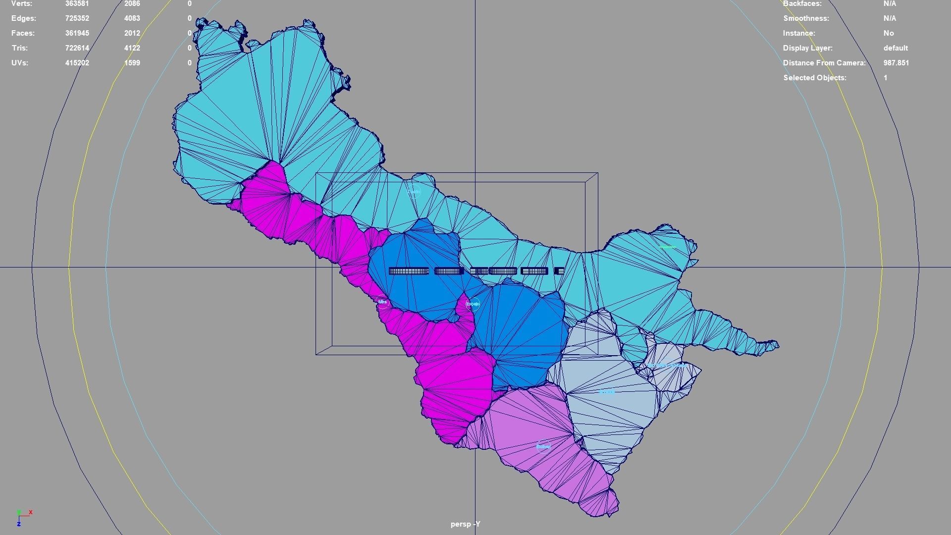 Carchi Ecuador map region geography political geographic 3D model ...