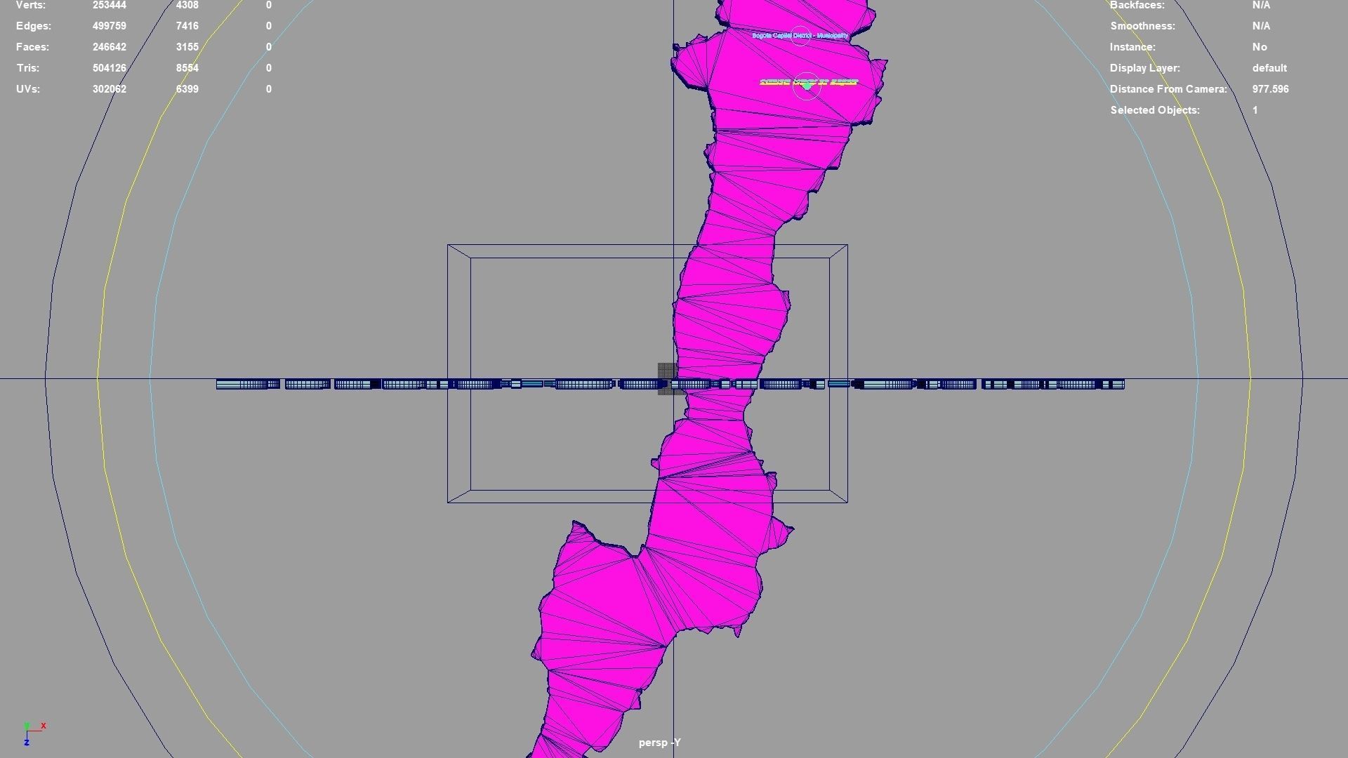 Bogota Capital District RAP Especial Central Colombia map 3D model ...