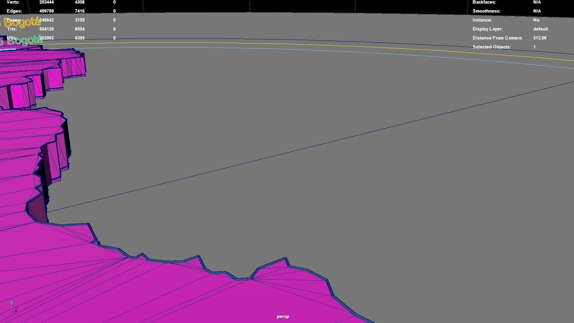 Bogota Capital District RAP Especial Central Colombia map 3D model ...