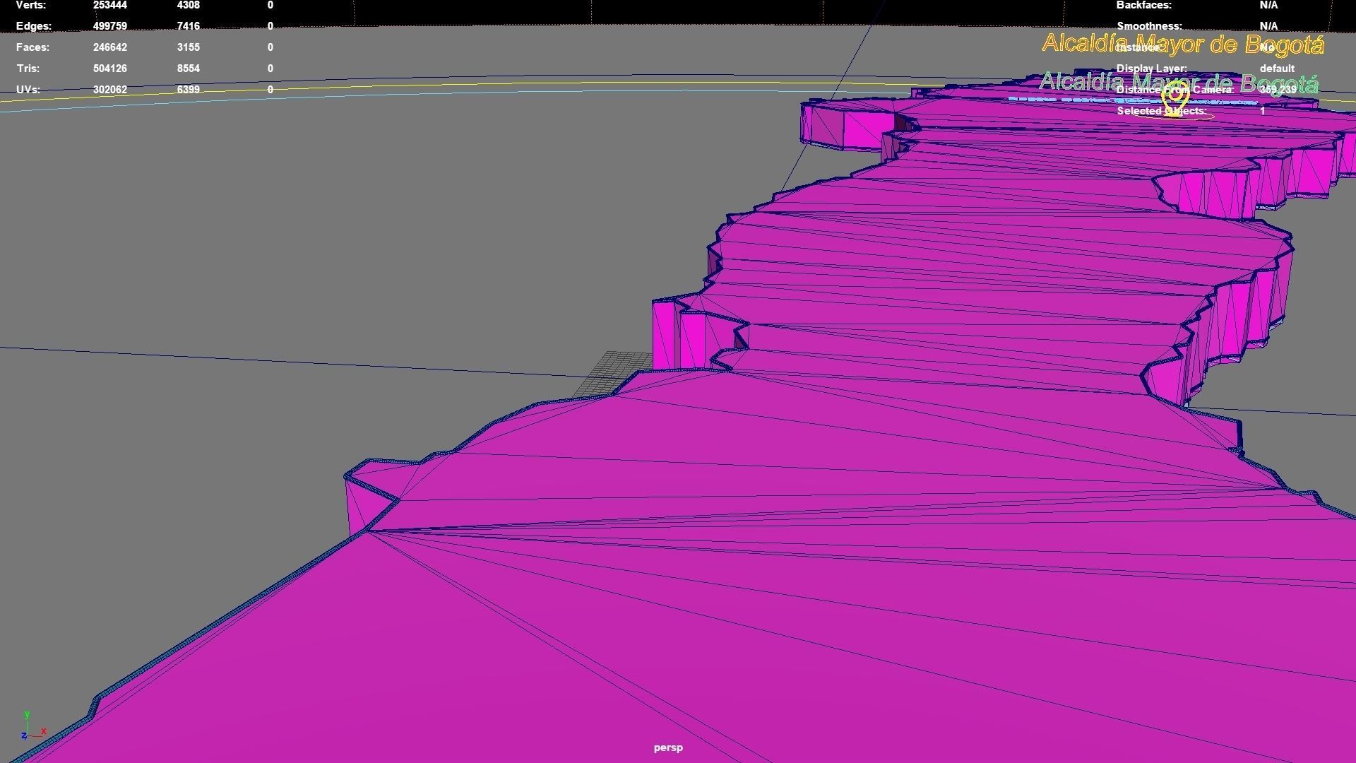 Bogota Capital District RAP Especial Central Colombia map 3D model ...