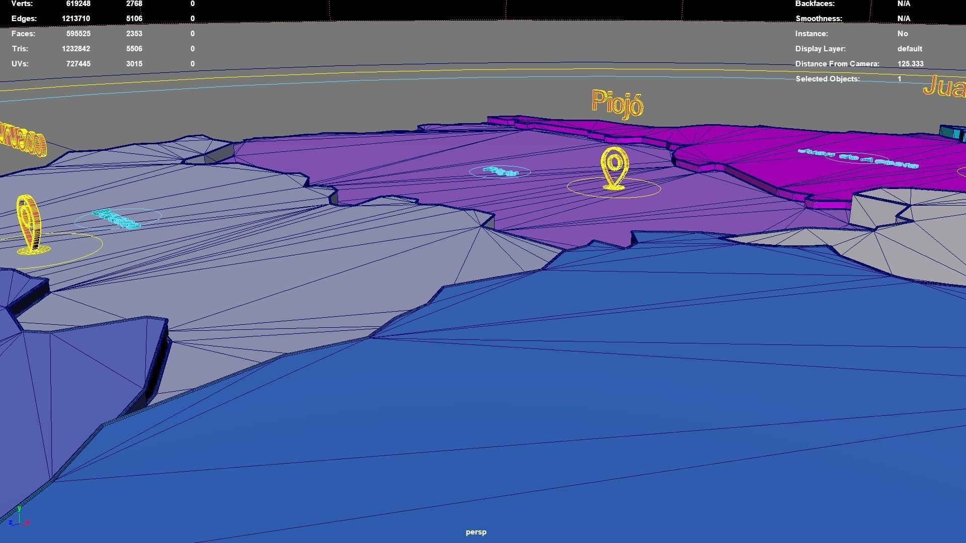 Atlantico RAP Caribe Colombia map region geography political 3D model ...