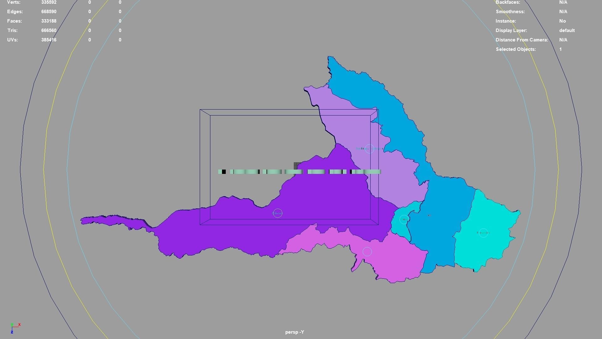 Imbabura Ecuador map region geography political geographic 3D model ...
